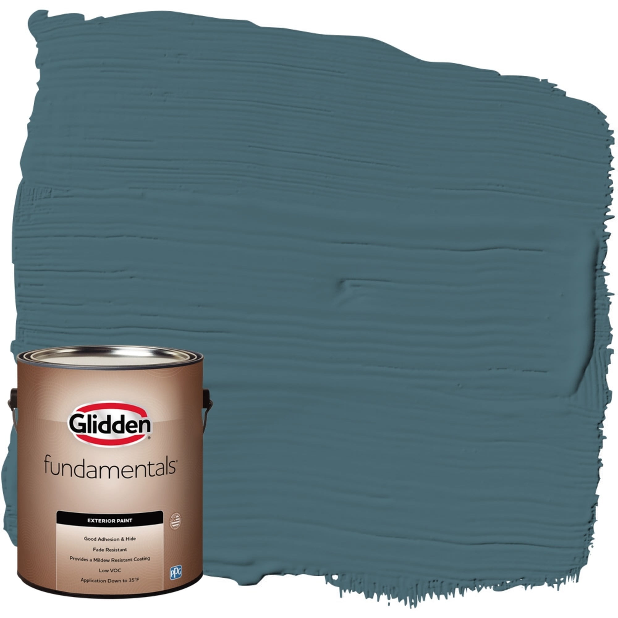 Glidden Fundamentals 1 Gallon Azalea Leaf / Blue Semi-Gloss Exterior ...