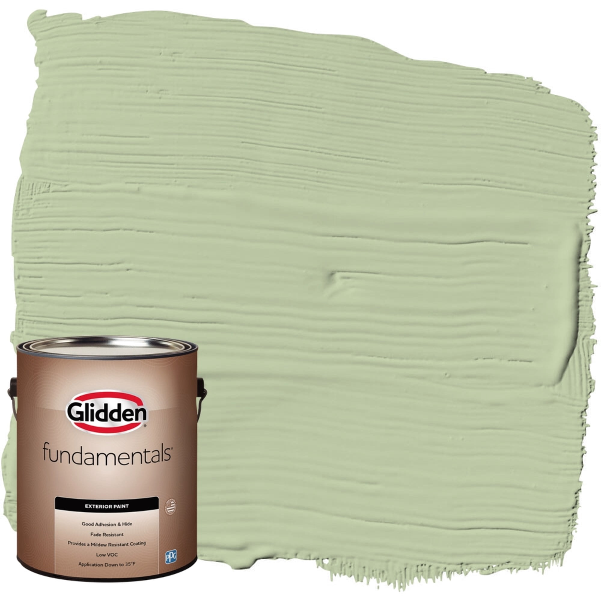 Glidden Fundamentals 1 Gallon Quaking Grass / Green Semi-Gloss Exterior ...