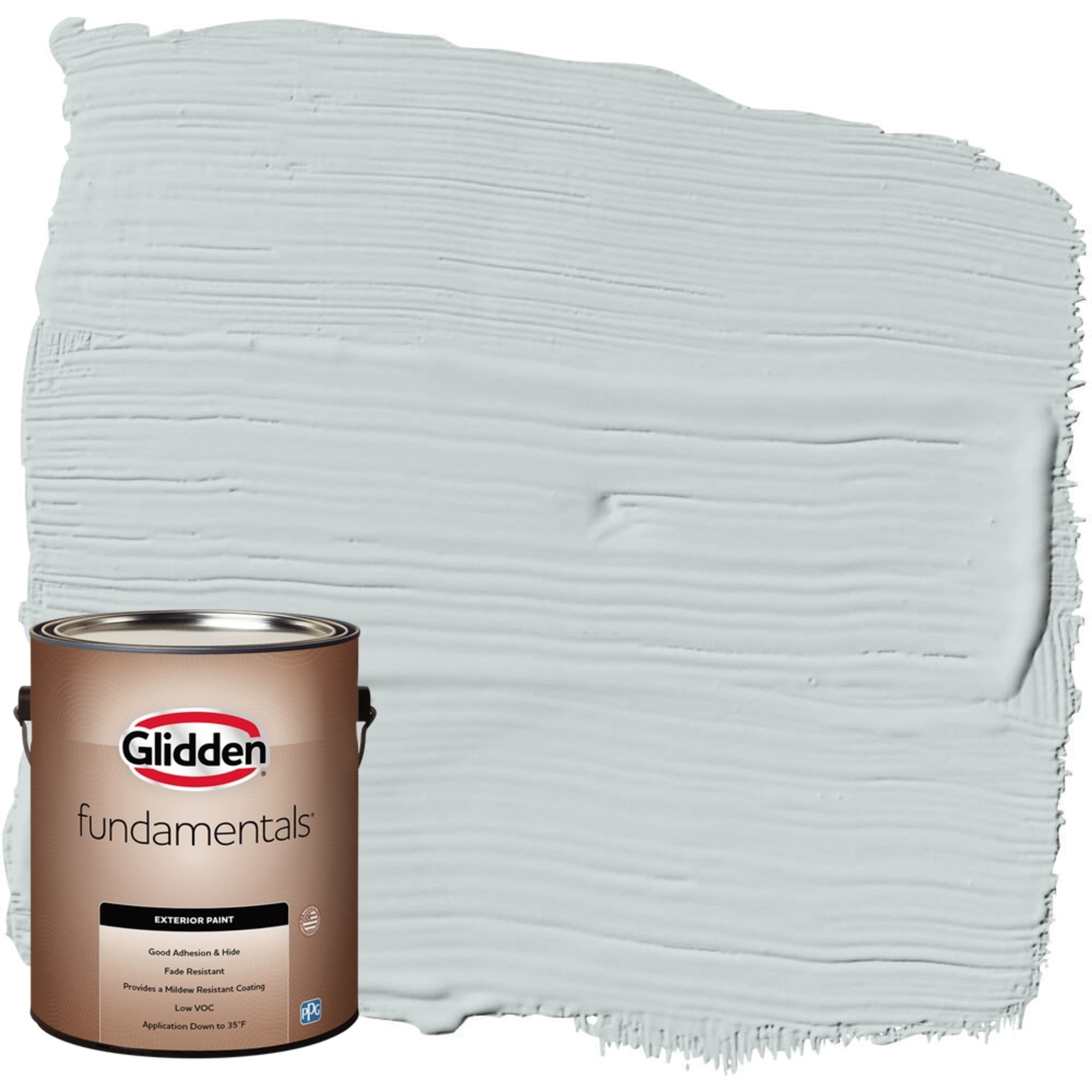 Glidden Fundamentals 1 Gallon Winter Chill / Gray Semi-Gloss Exterior ...
