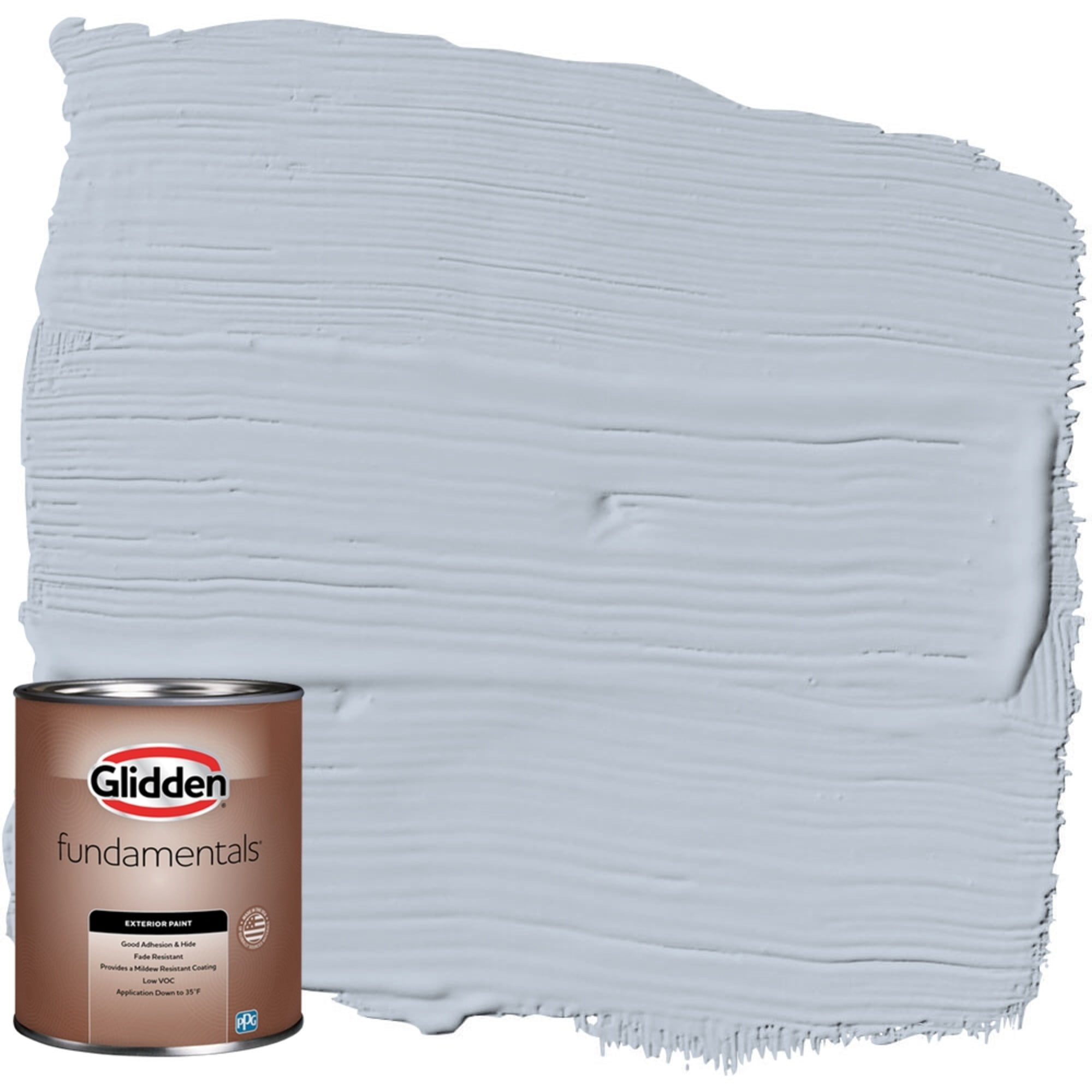 Glidden Fundamentals 1 Quart Blue Dolphin / Blue Semi-Gloss Exterior ...