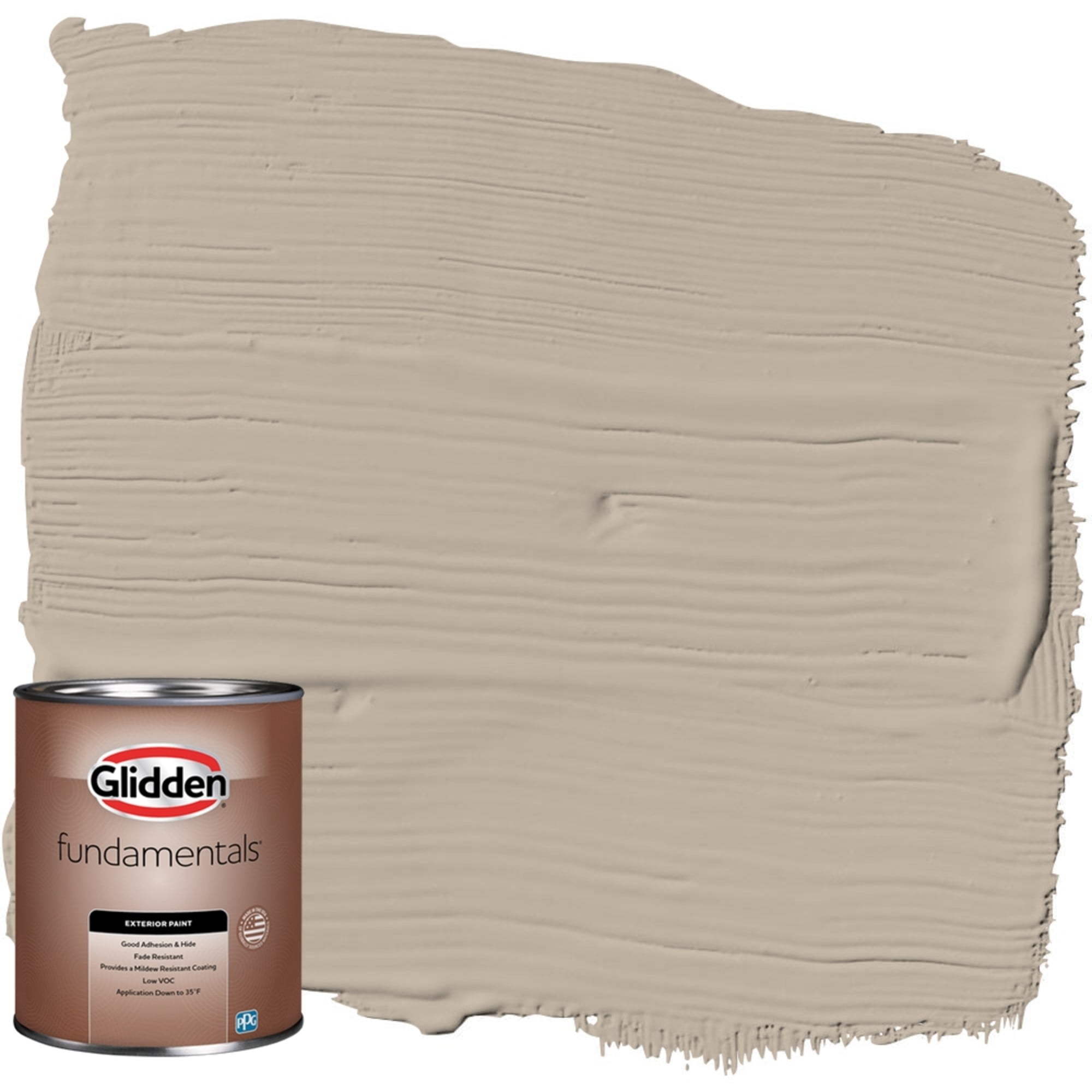 Glidden Fundamentals 1 Quart Discover / Beige Semi-Gloss Exterior Paint ...