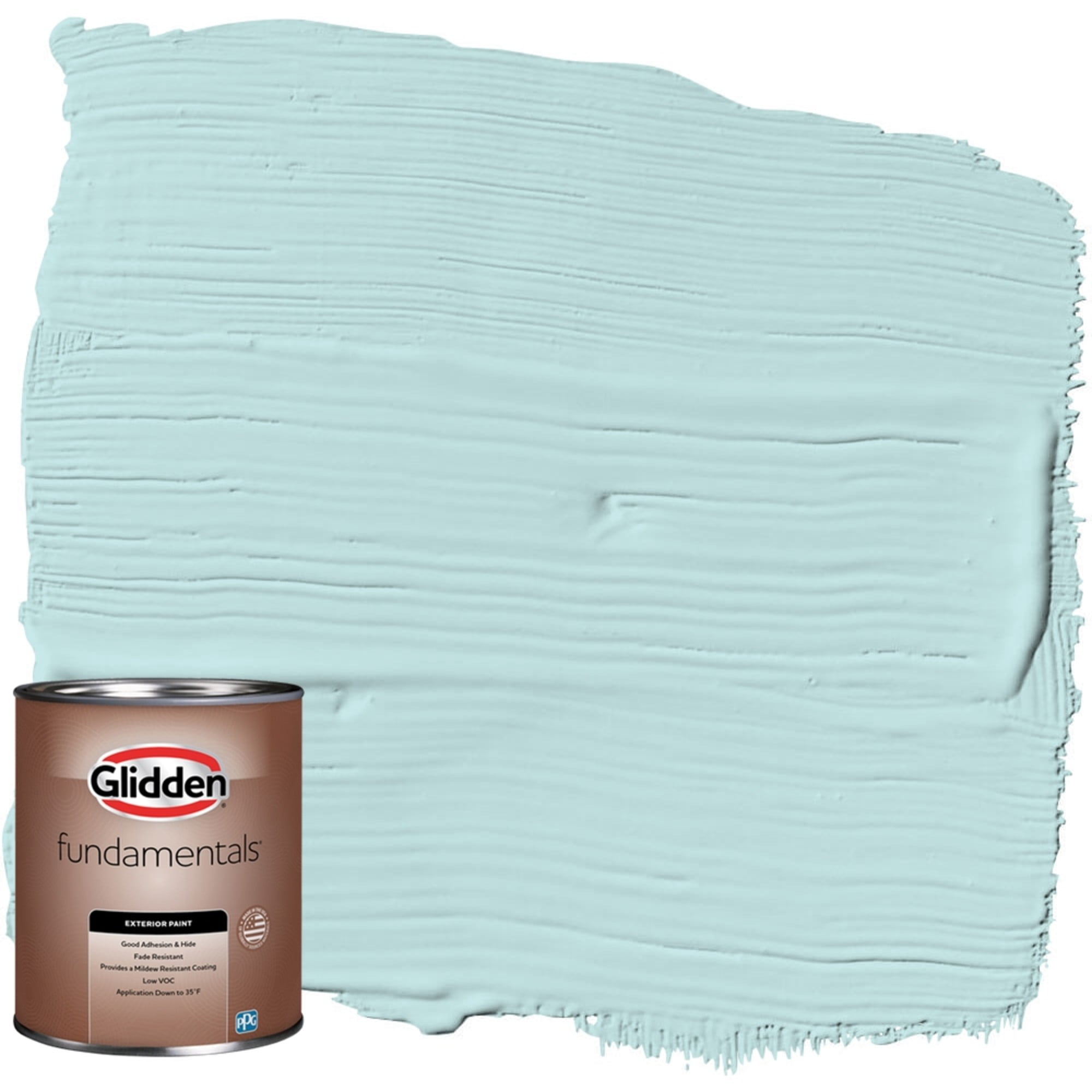 Glidden Fundamentals 1 Quart Misty Aqua / Blue Semi-Gloss Exterior ...
