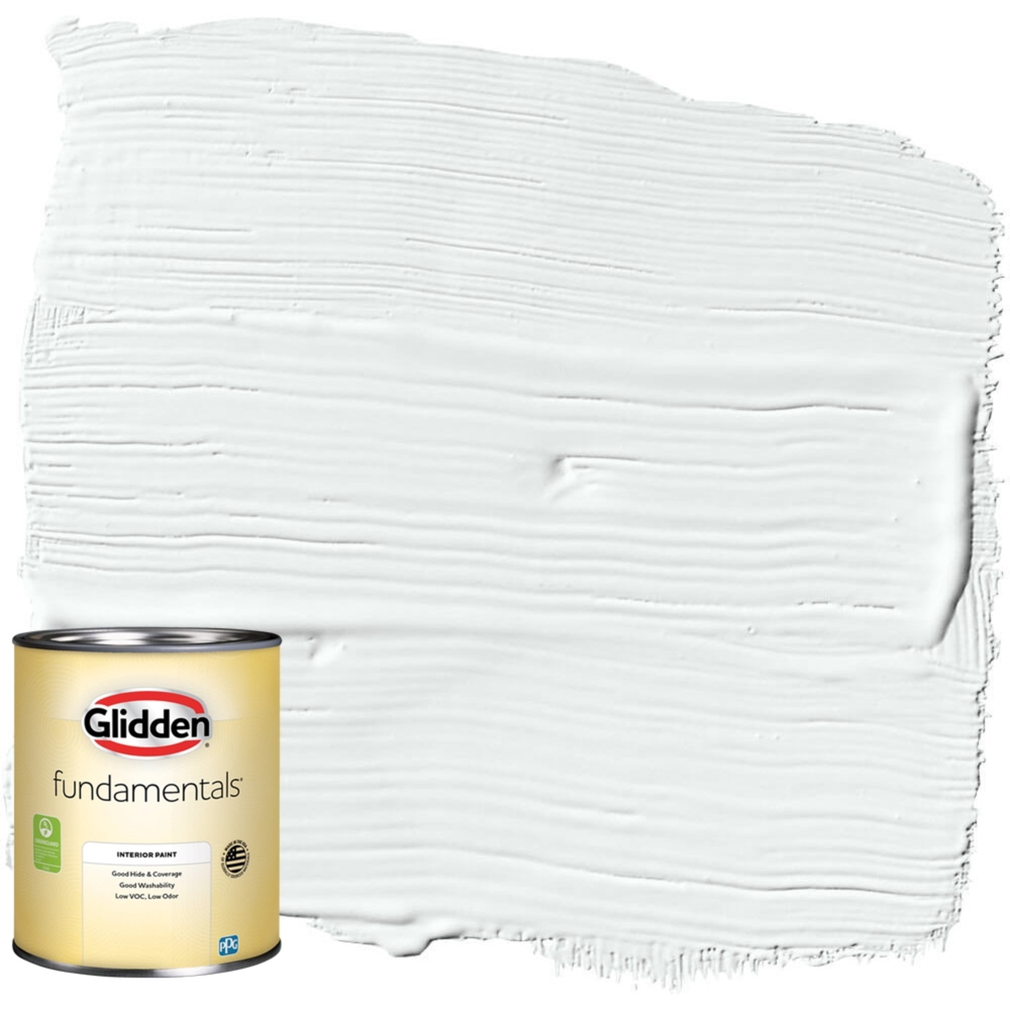 Glidden Fundamentals 1 Quart Moonlit Snow / Gray Semi-Gloss Interior ...