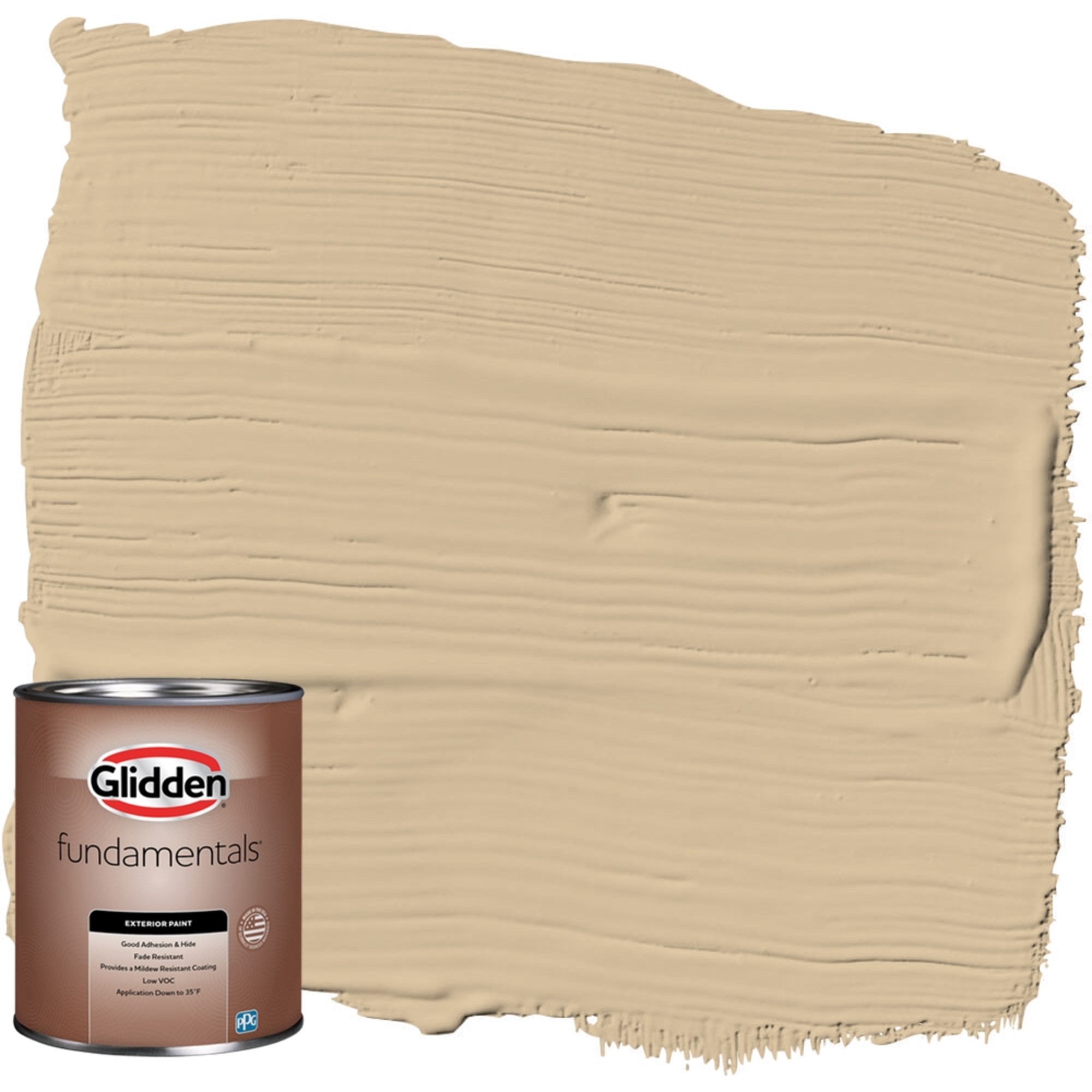 Glidden Fundamentals 1 Quart Pony Tail / Beige Semi-Gloss Exterior ...