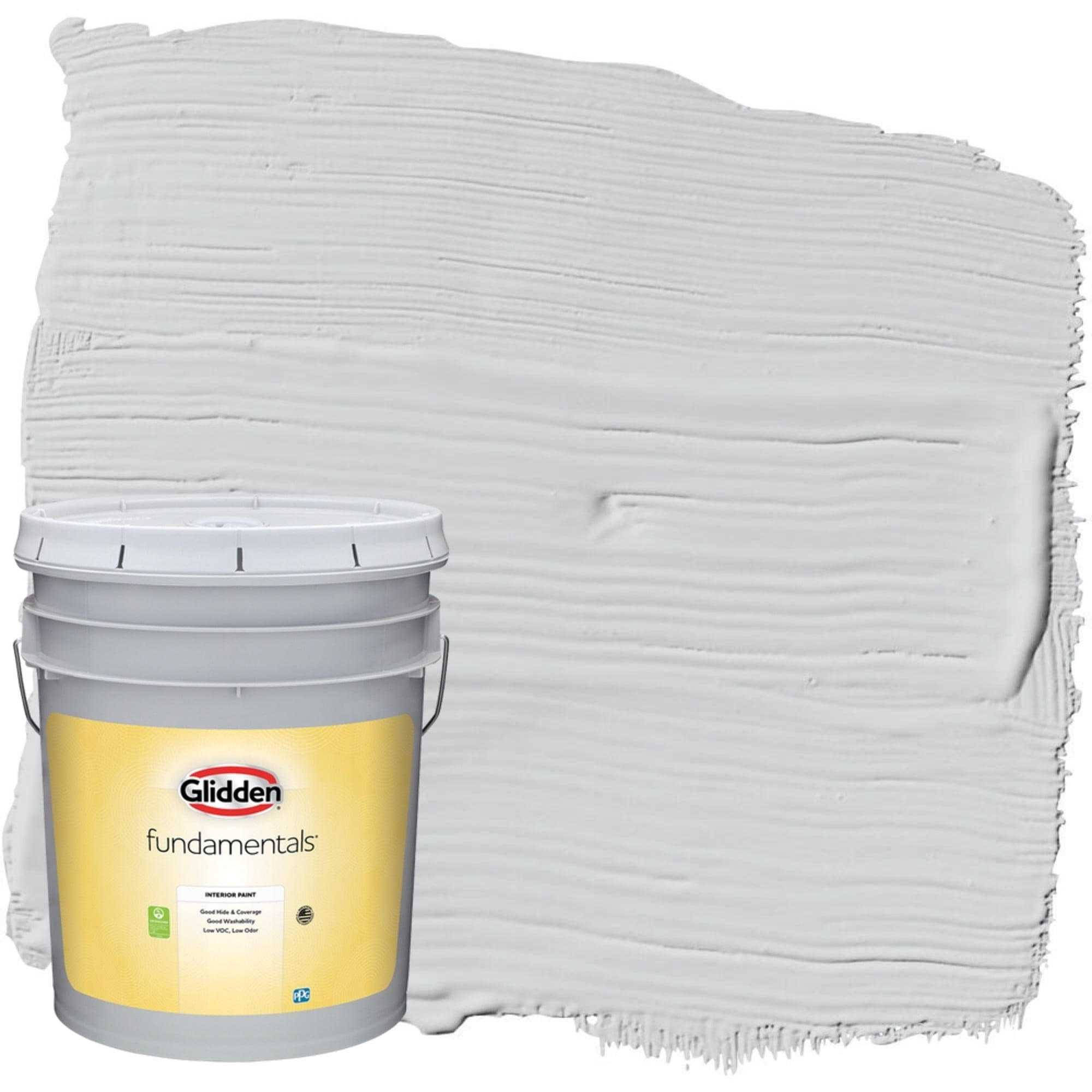 Glidden Fundamentals 5 Gallons Elemental / Gray Semi-Gloss Interior ...