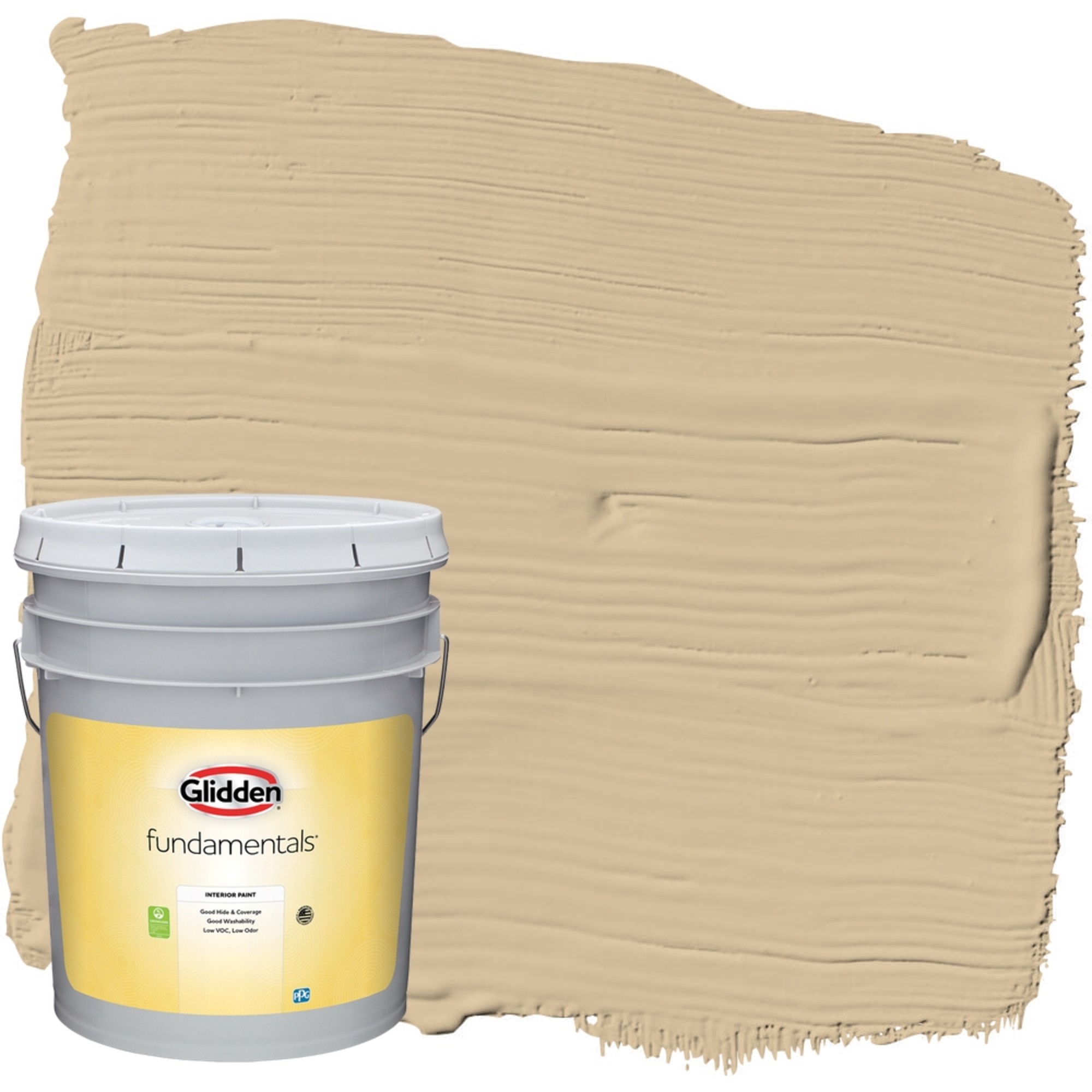Glidden Fundamentals 5 Gallons Pony Tail / Beige Semi-Gloss Interior ...