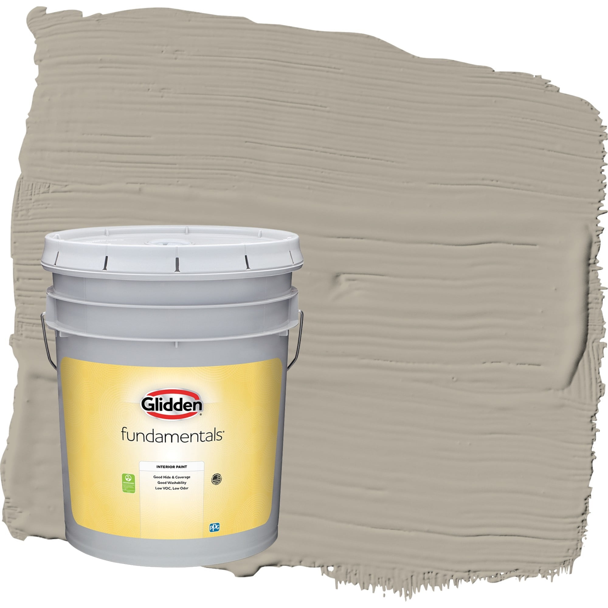 Glidden Fundamentals Sharkskin / Gray, Semi-Gloss Interior Paint, 5 ...