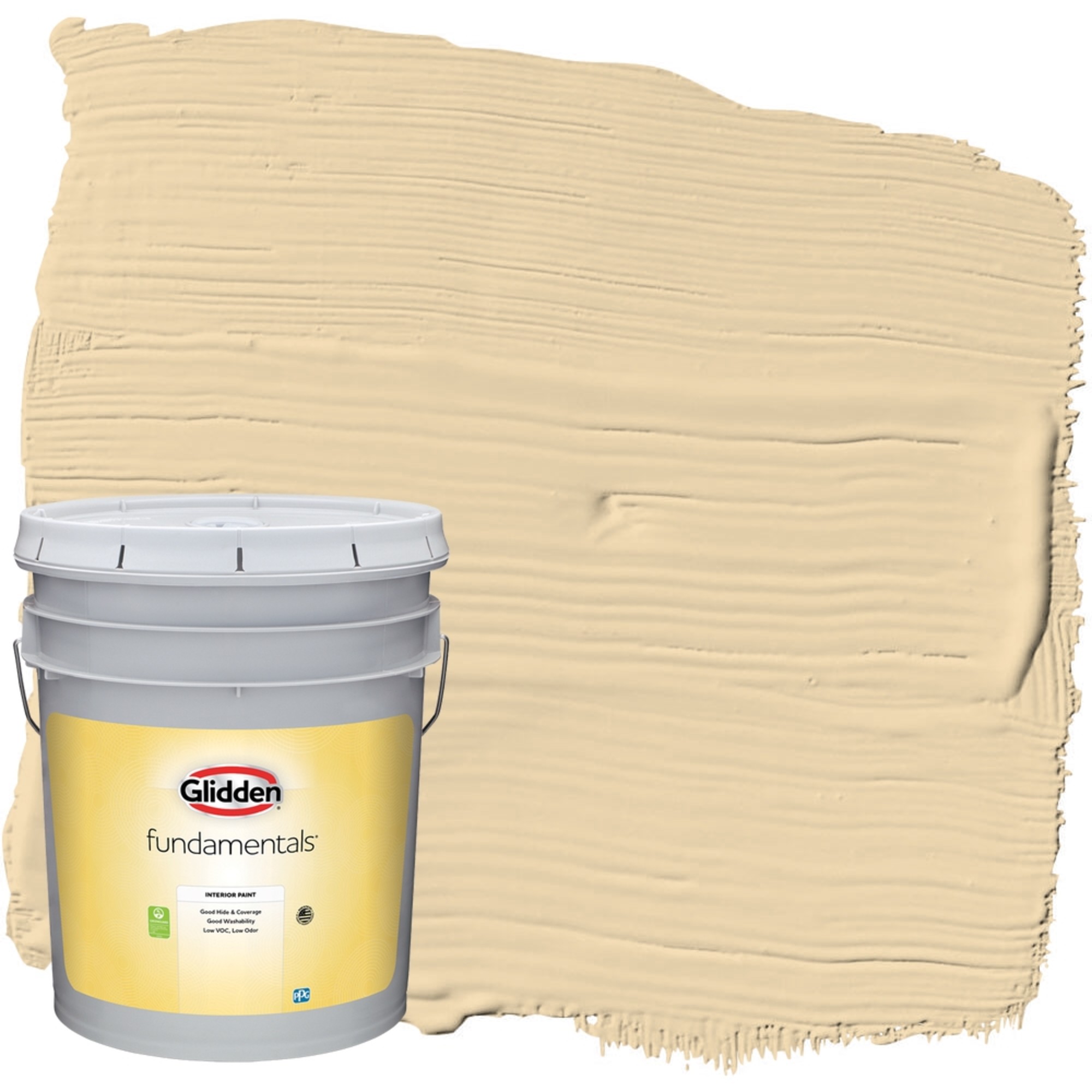 Glidden Fundamentals 5 Gallons Tuscan Bread / Beige Temi-Gloss Interior ...