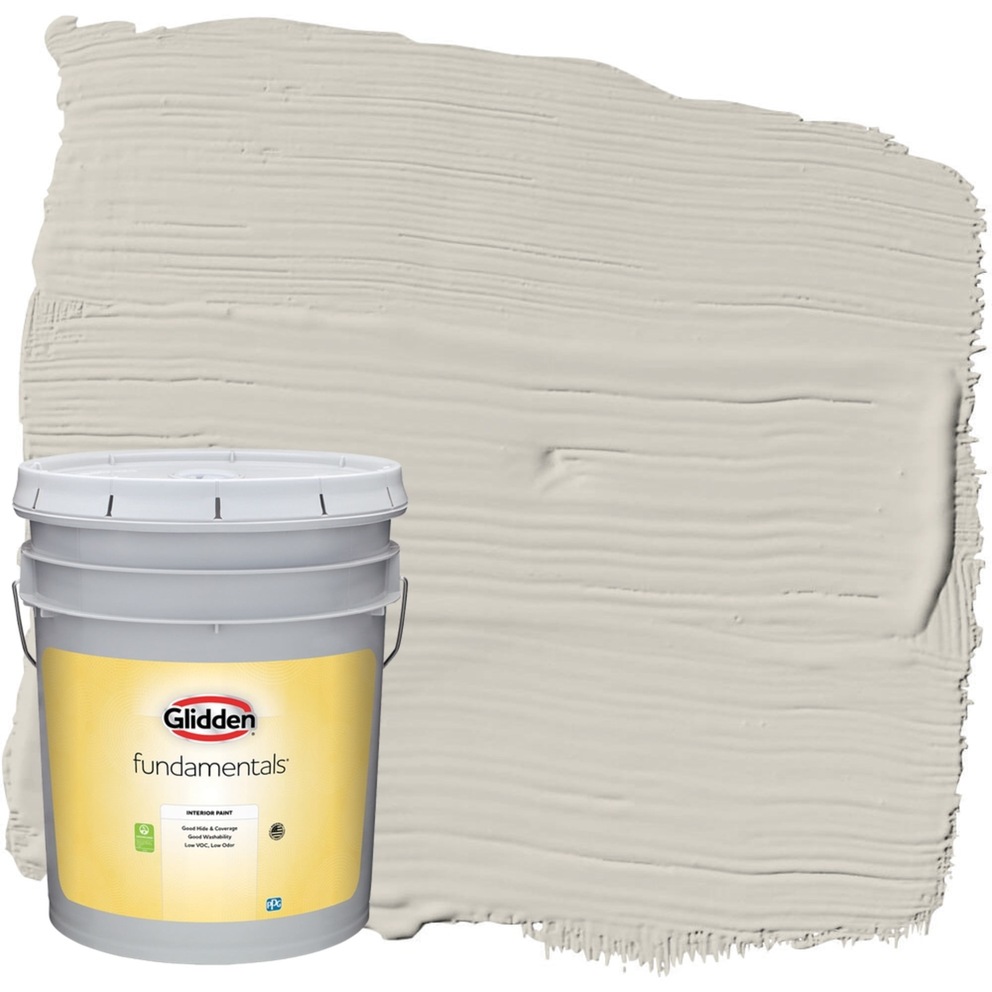 Glidden Fundamentals 5 Gallons Whiskers / Gray Semi-Gloss Interior ...