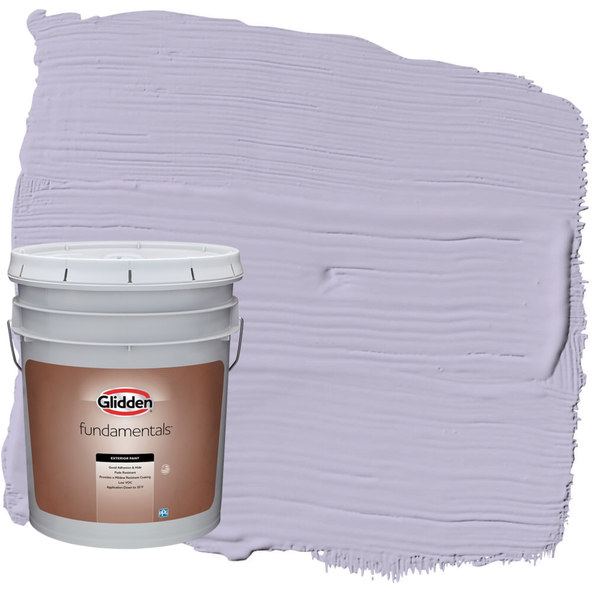 Glidden Fundamentals 5 Gallons Wild Lilac / Purple Semi-Gloss Exterior ...