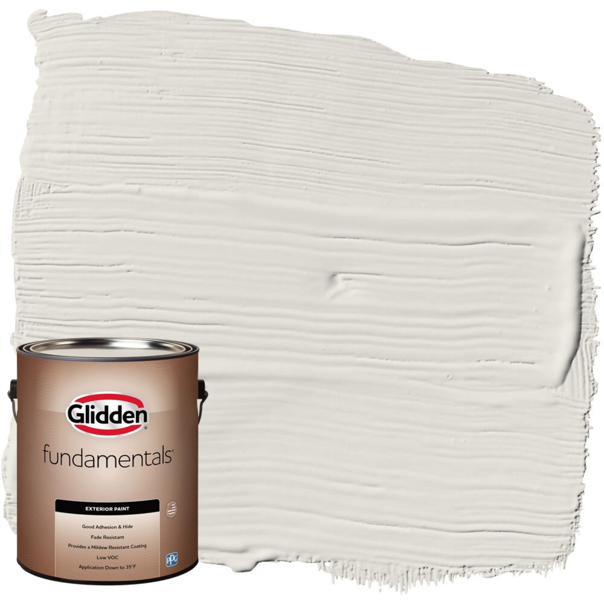 Glidden Fundamentals 5 gal. Shark / Beige Satin Exterior Paint ...