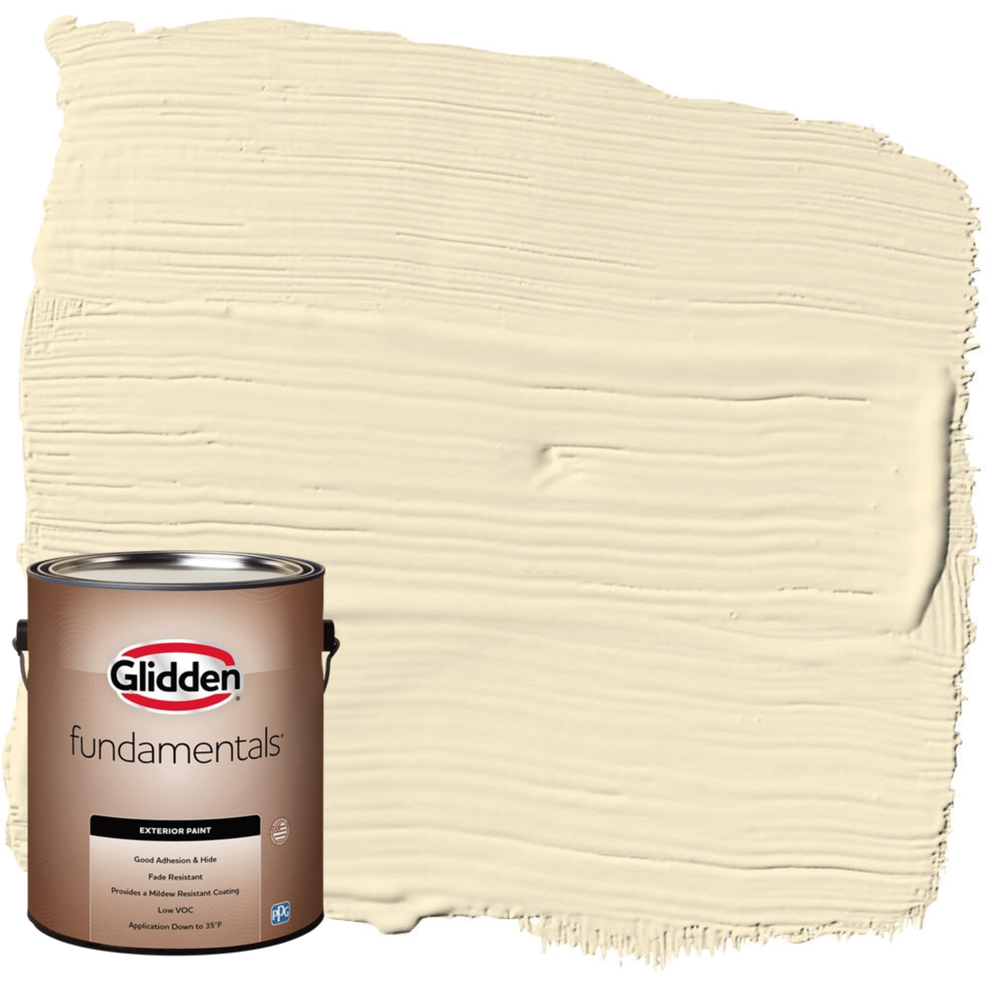 Glidden Fundamentals 5 gal. Soleil / Yellow Satin Exterior Paint ...