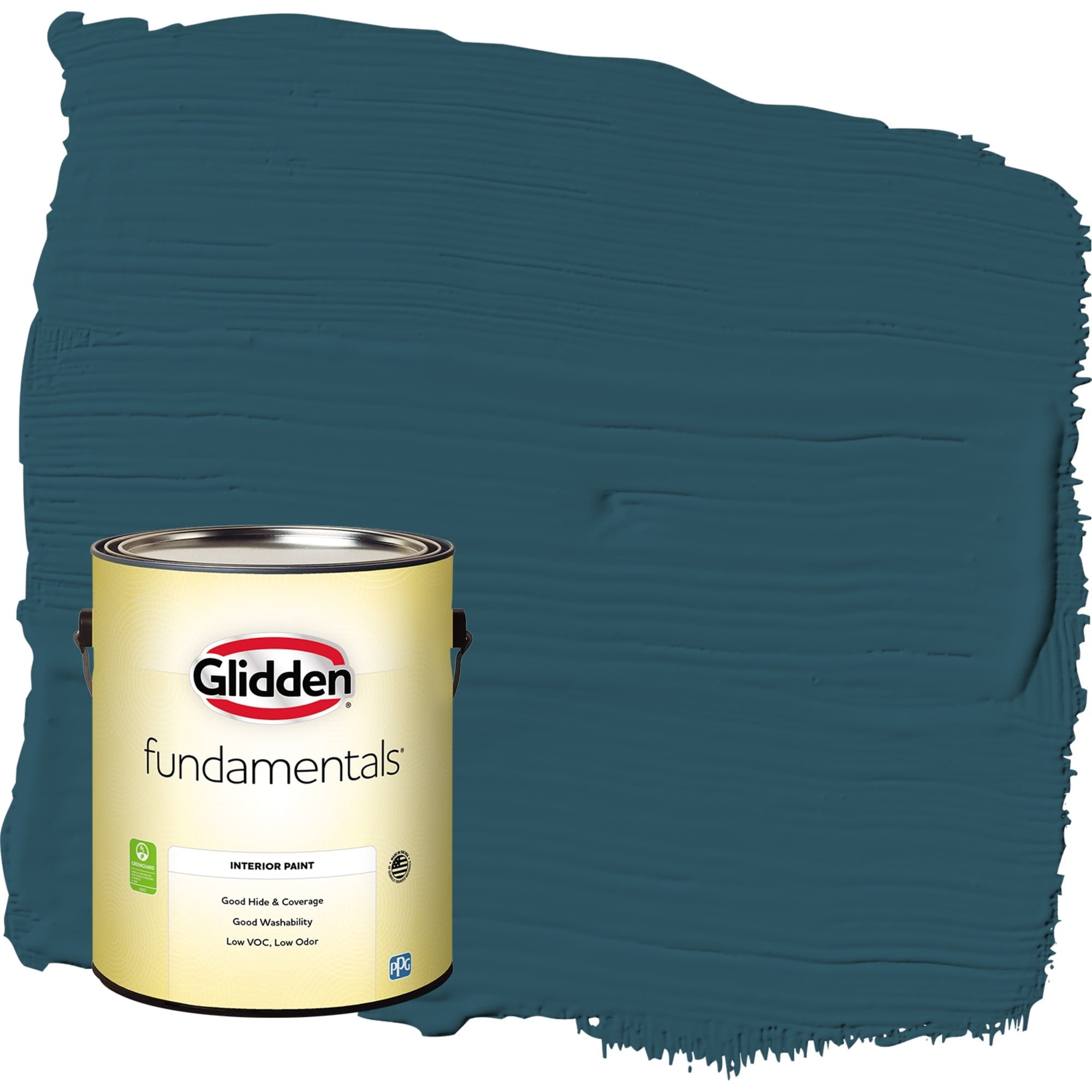 Glidden Fundamentals Blue Bayberry / Green, Flat Interior Paint, 1 ...