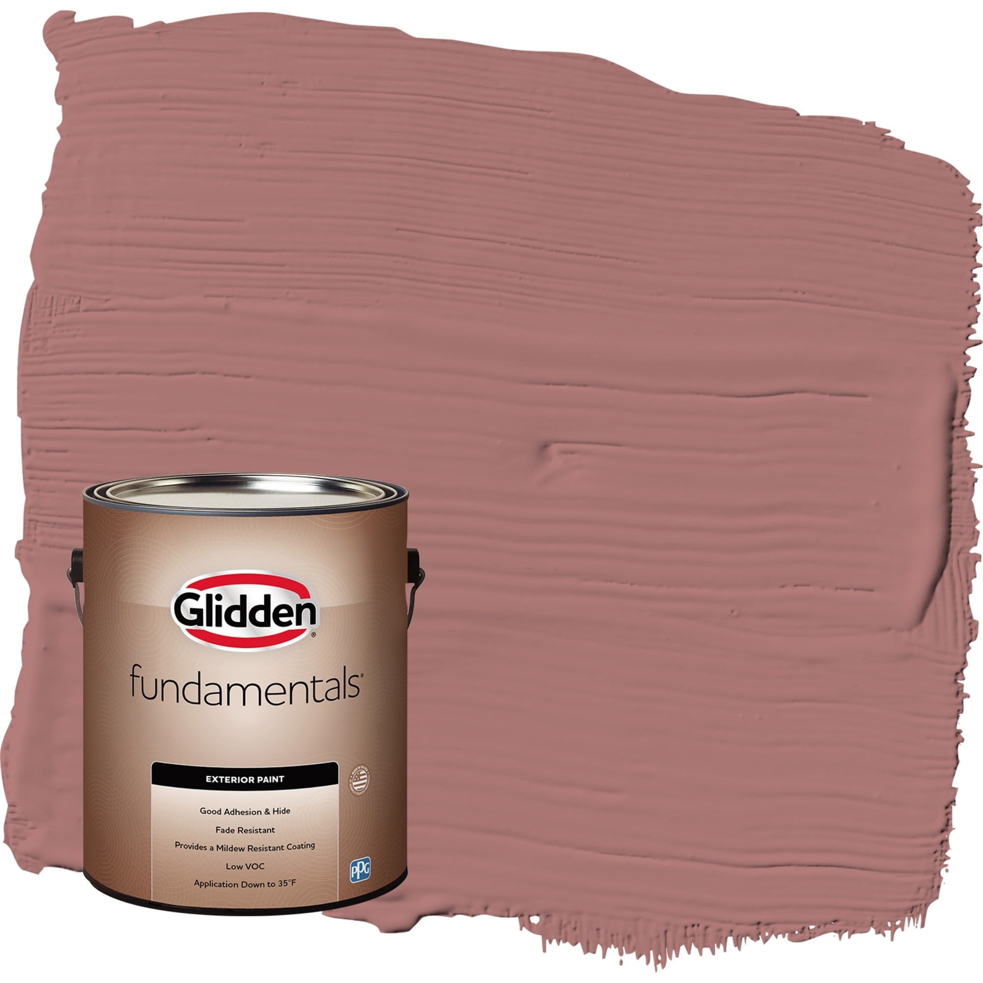 Glidden Fundamentals Cinnamon Diamonds / Rose Pink Satin Exterior Paint ...
