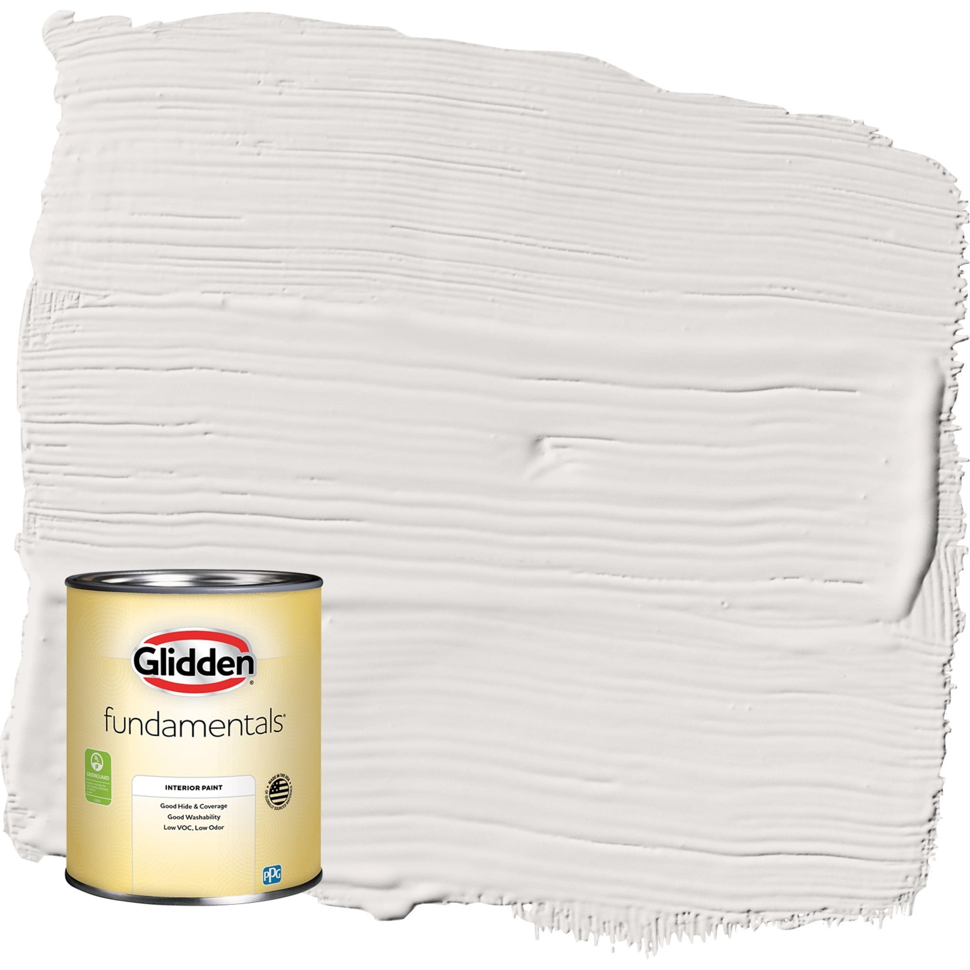 Glidden Fundamentals Dusky Dawn / Grey, Flat Interior Paint, 1 Quart ...