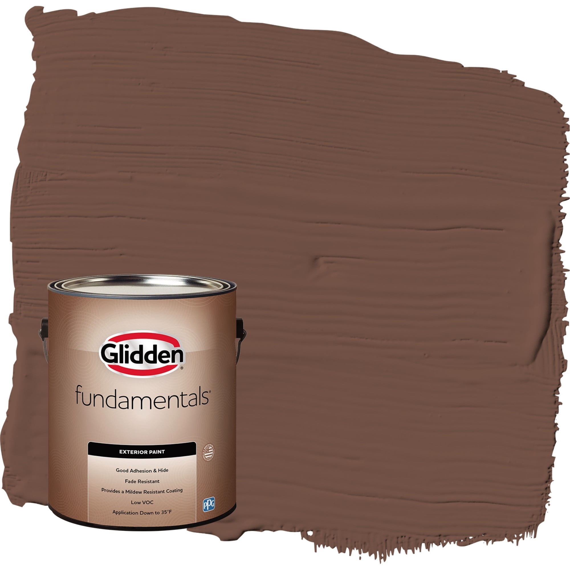 Glidden Fundamentals Bigfoot / Brown Semi-Gloss Exterior Paint, 1 ...