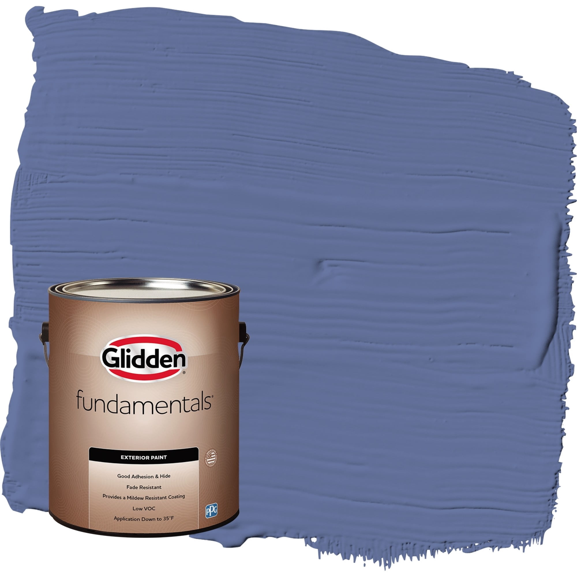 Glidden Fundamentals Blueberry Patch / Blue Satin Exterior Paint, 1 ...