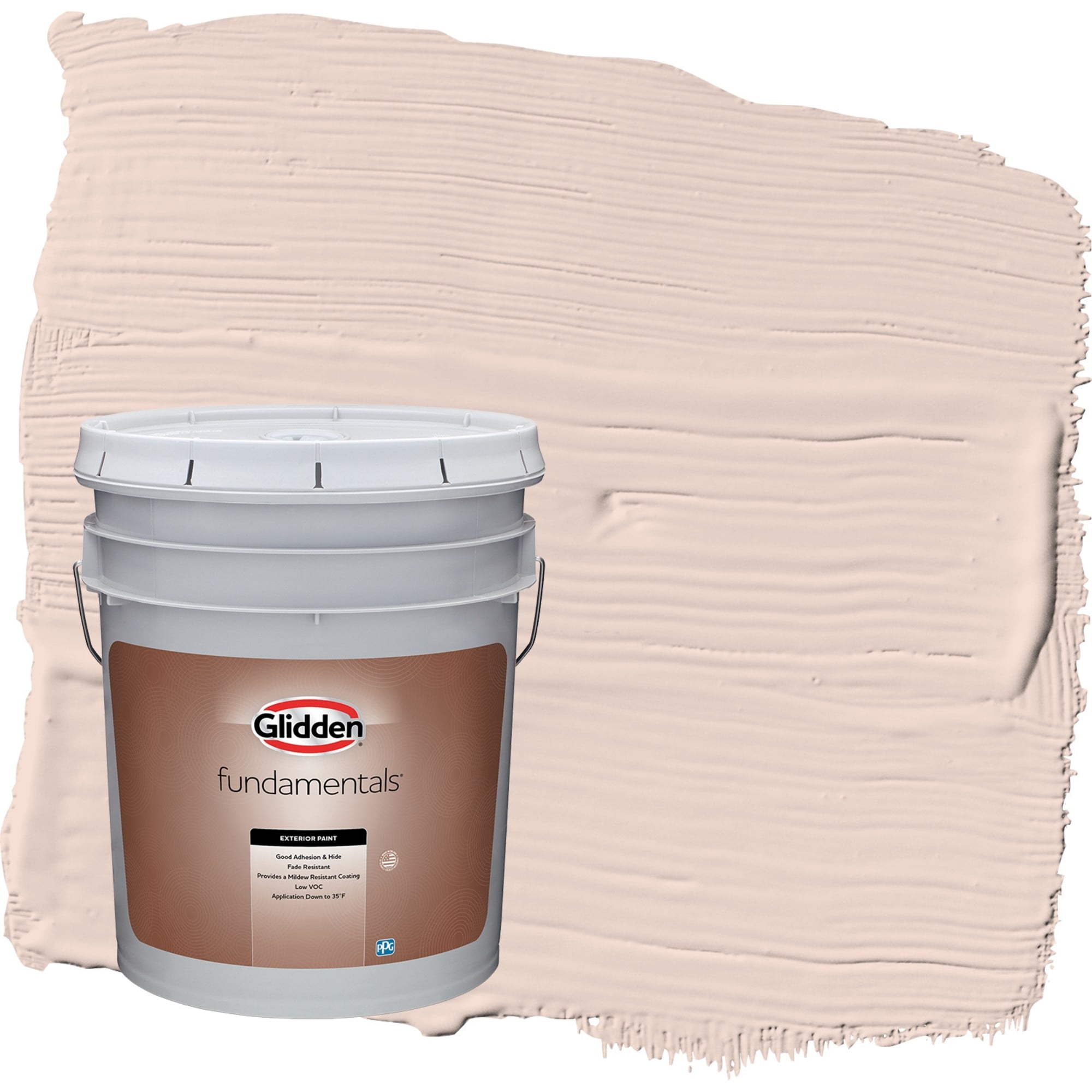 Glidden Fundamentals Boardwalk / Orange Satin Exterior Paint, 5 Gallon ...
