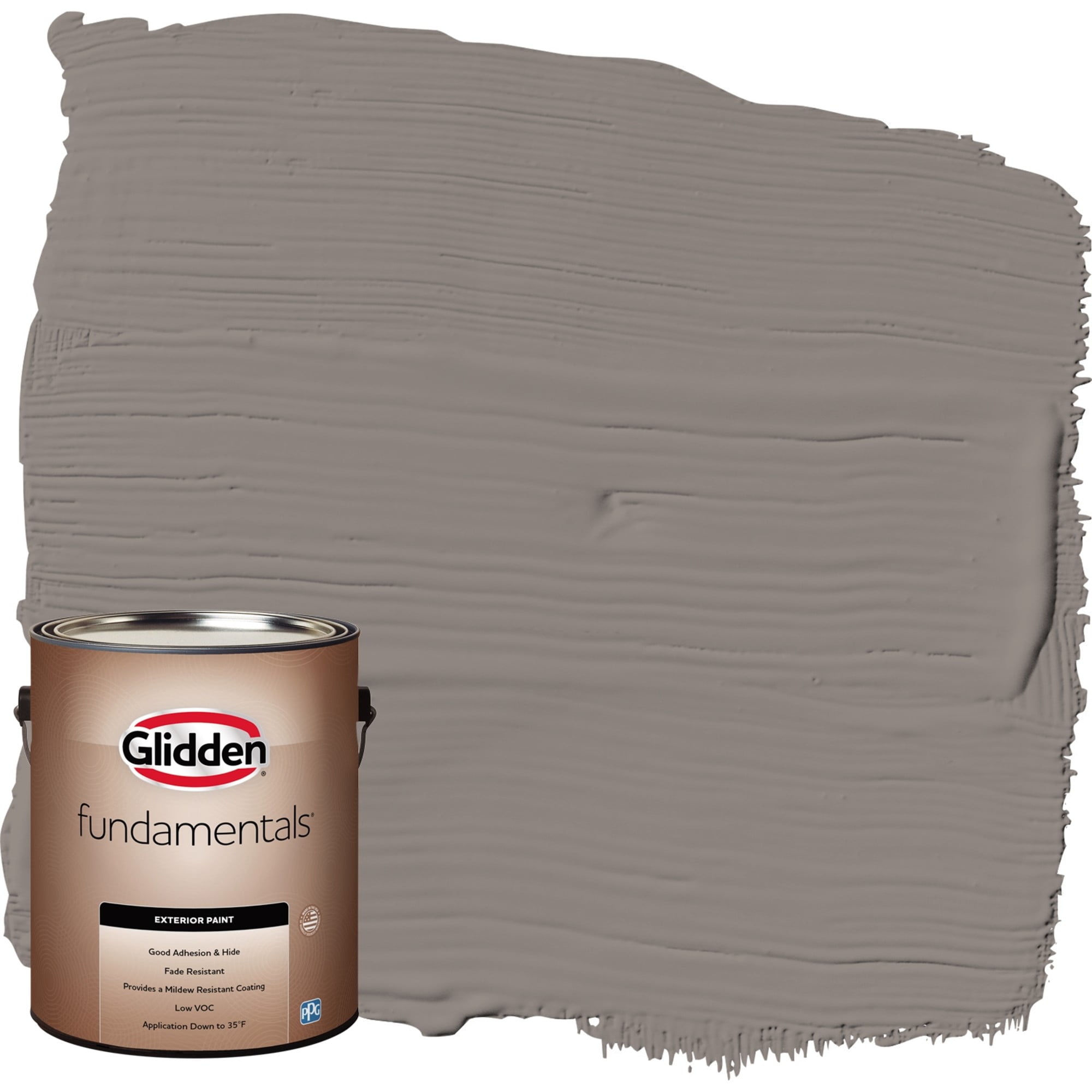 Glidden Fundamentals Exterior Paint Elephant Gray / Grey, Semi Gloss, 1 ...