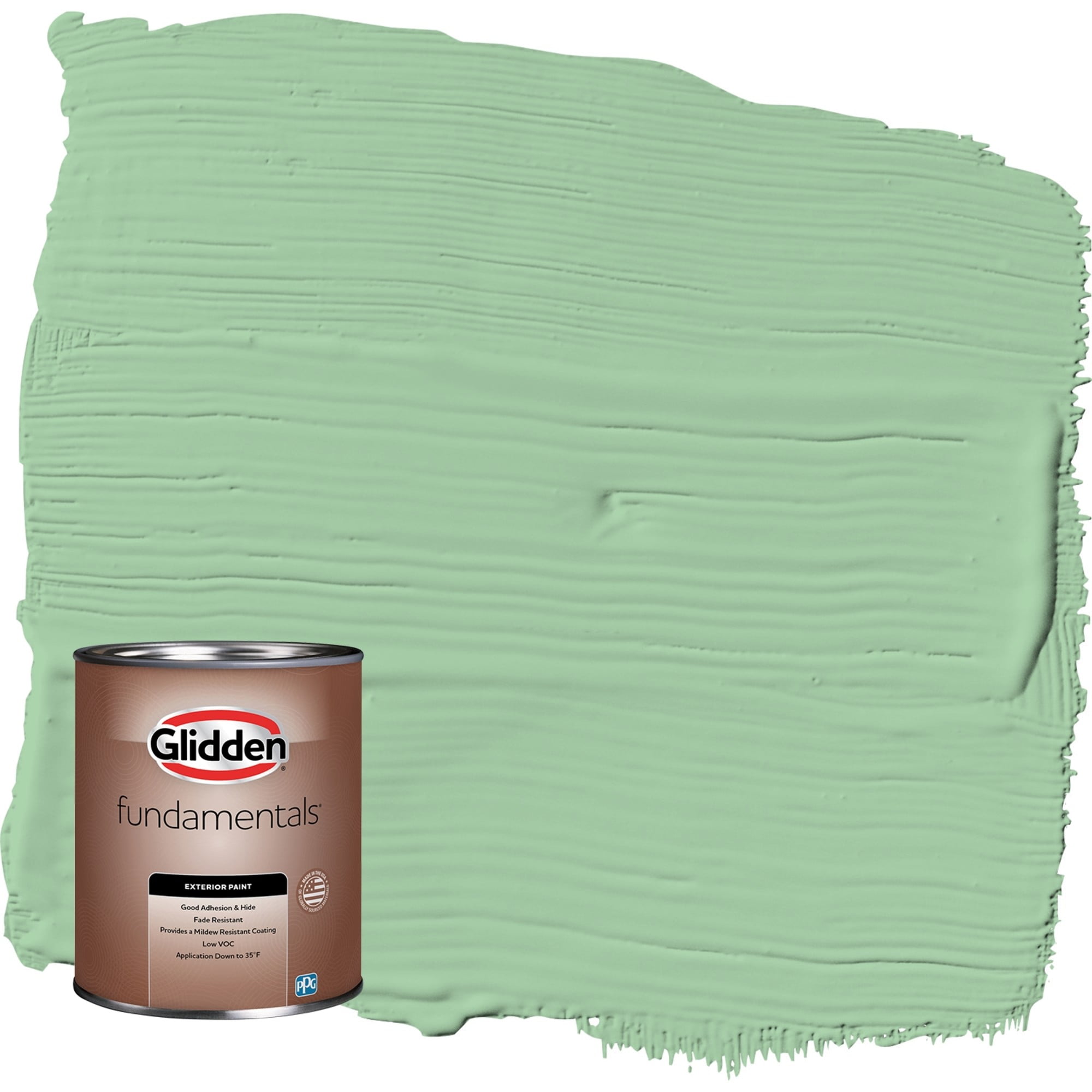 Glidden Fundamentals French Market / Green Satin Exterior Paint, 1 ...