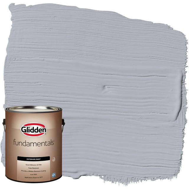 Glidden Fundamentals Exterior Paint Glistening Gray / Grey, Flat, 1 ...