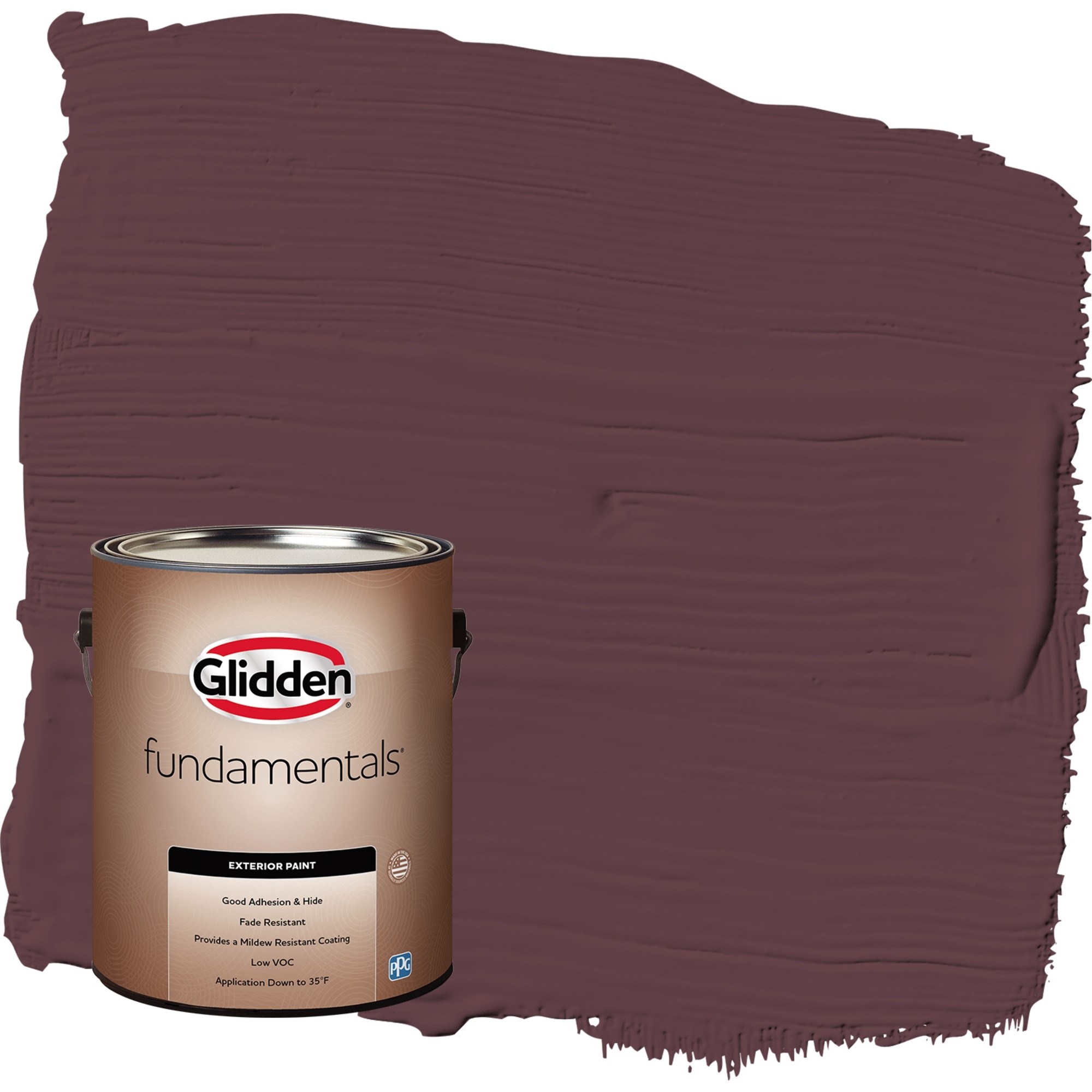 Glidden Fundamentals Gooseberry / Purple Semi-Gloss Exterior Paint, 1 ...