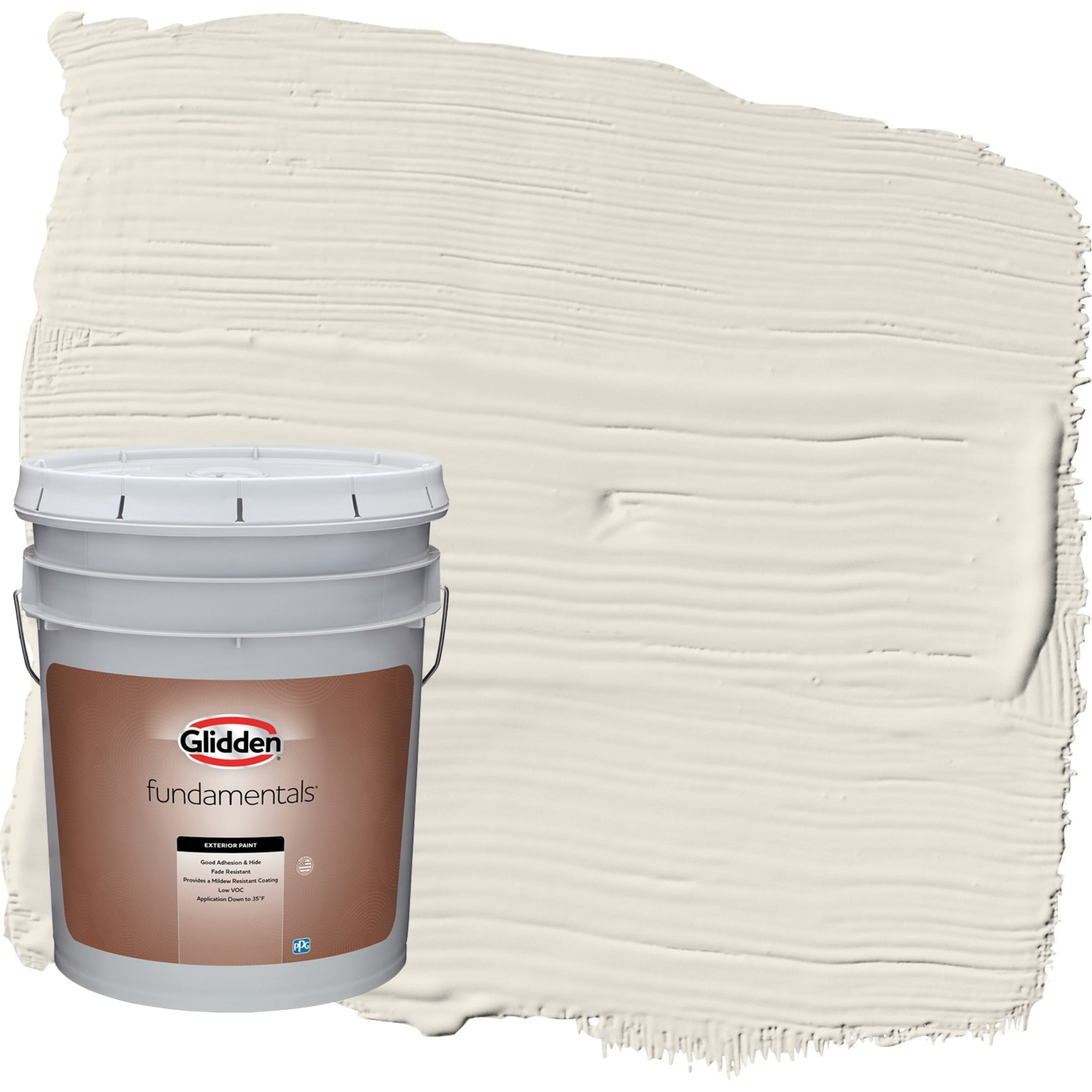 Glidden Fundamentals Exterior Paint Hourglass / Off-White, Semi Gloss ...
