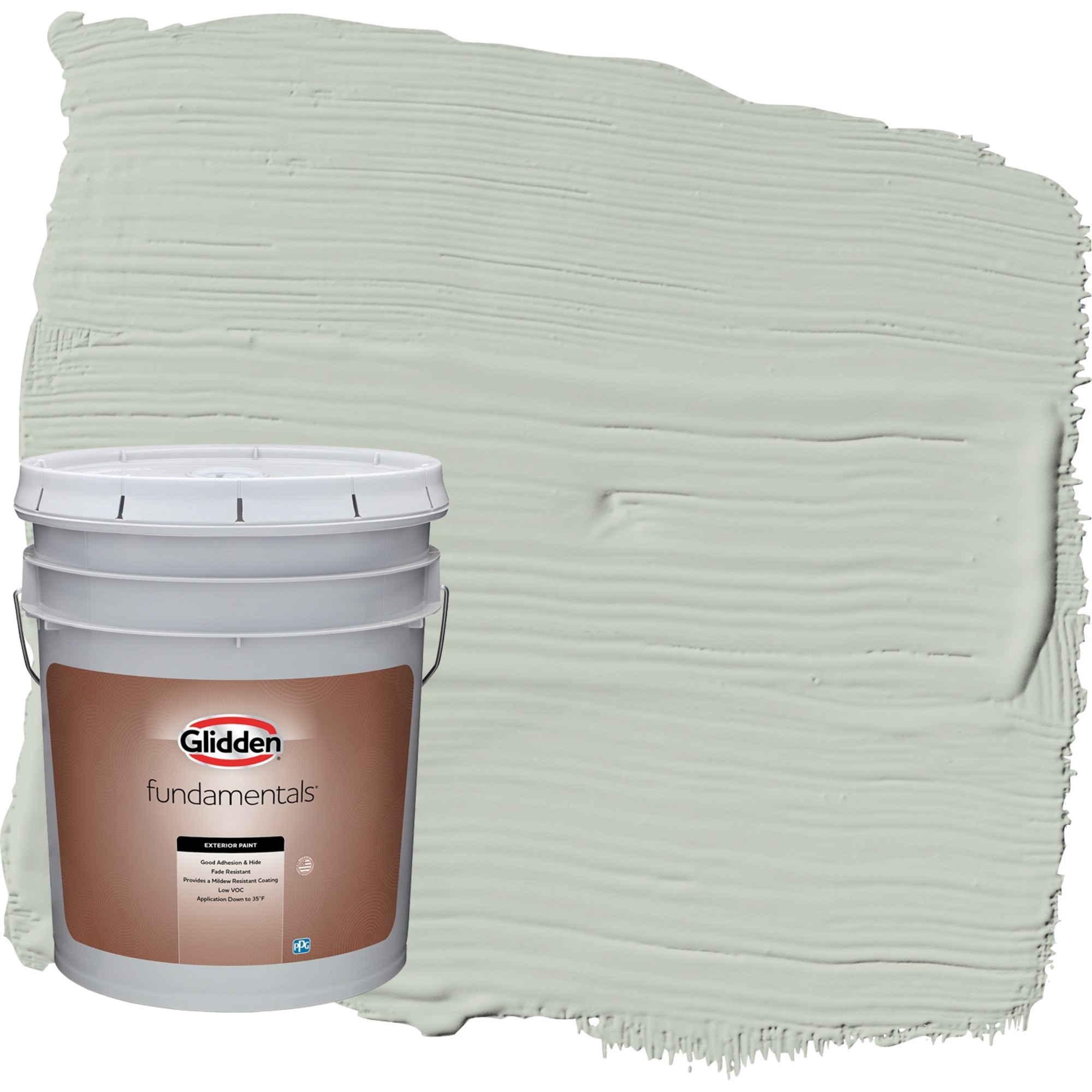 Glidden Fundamentals Exterior Paint Life Lesson / Green, Semi Gloss, 5 ...