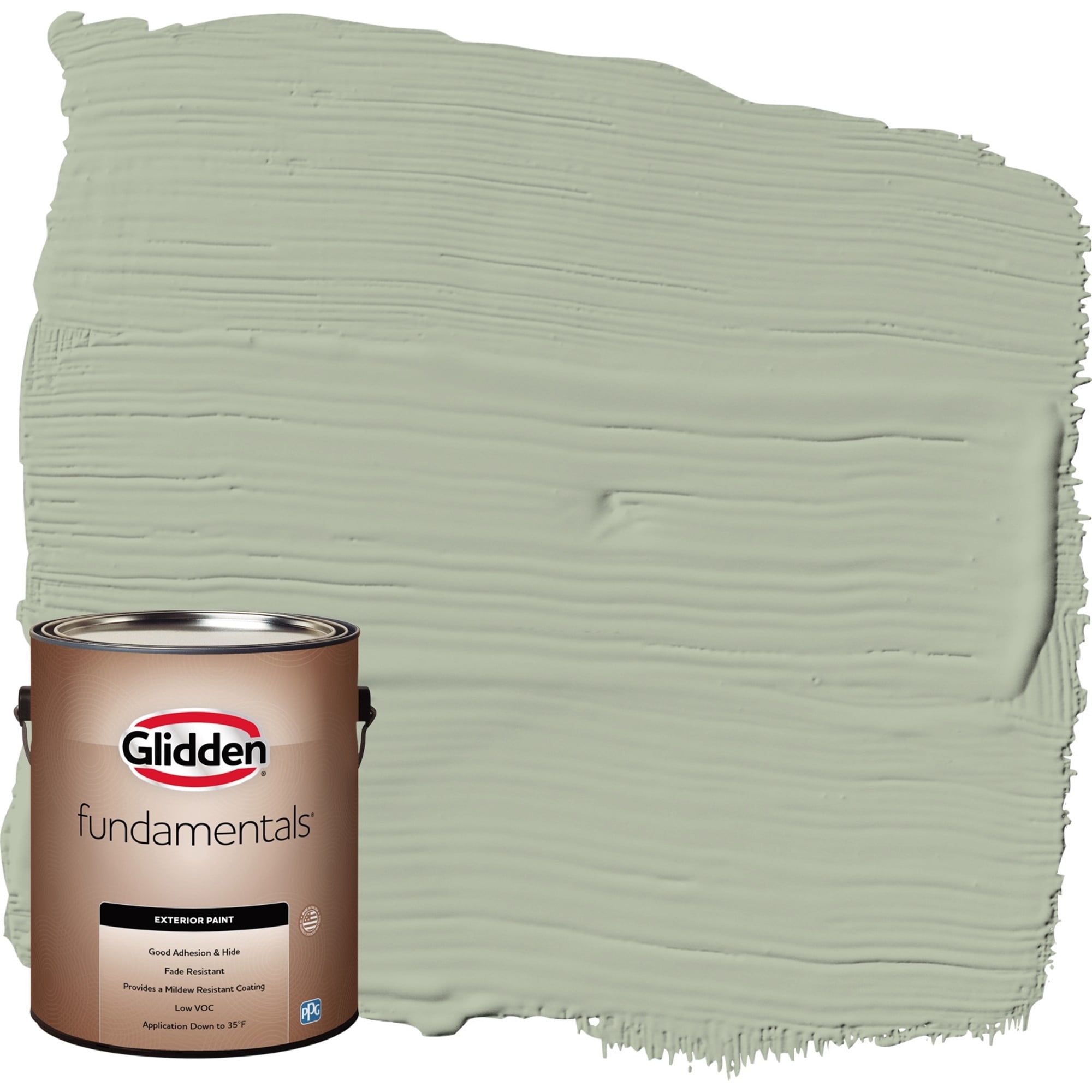 Glidden Fundamentals Exterior Paint Light Sage / Green, Semi Gloss, 1 ...