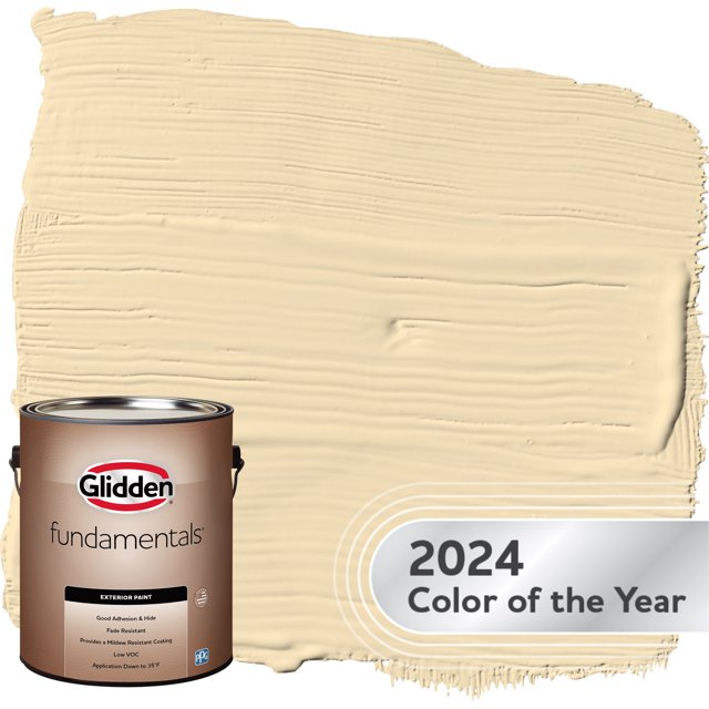 Glidden Fundamentals Exterior Paint Limitless / Yellow, Flat, 1 Gallon ...