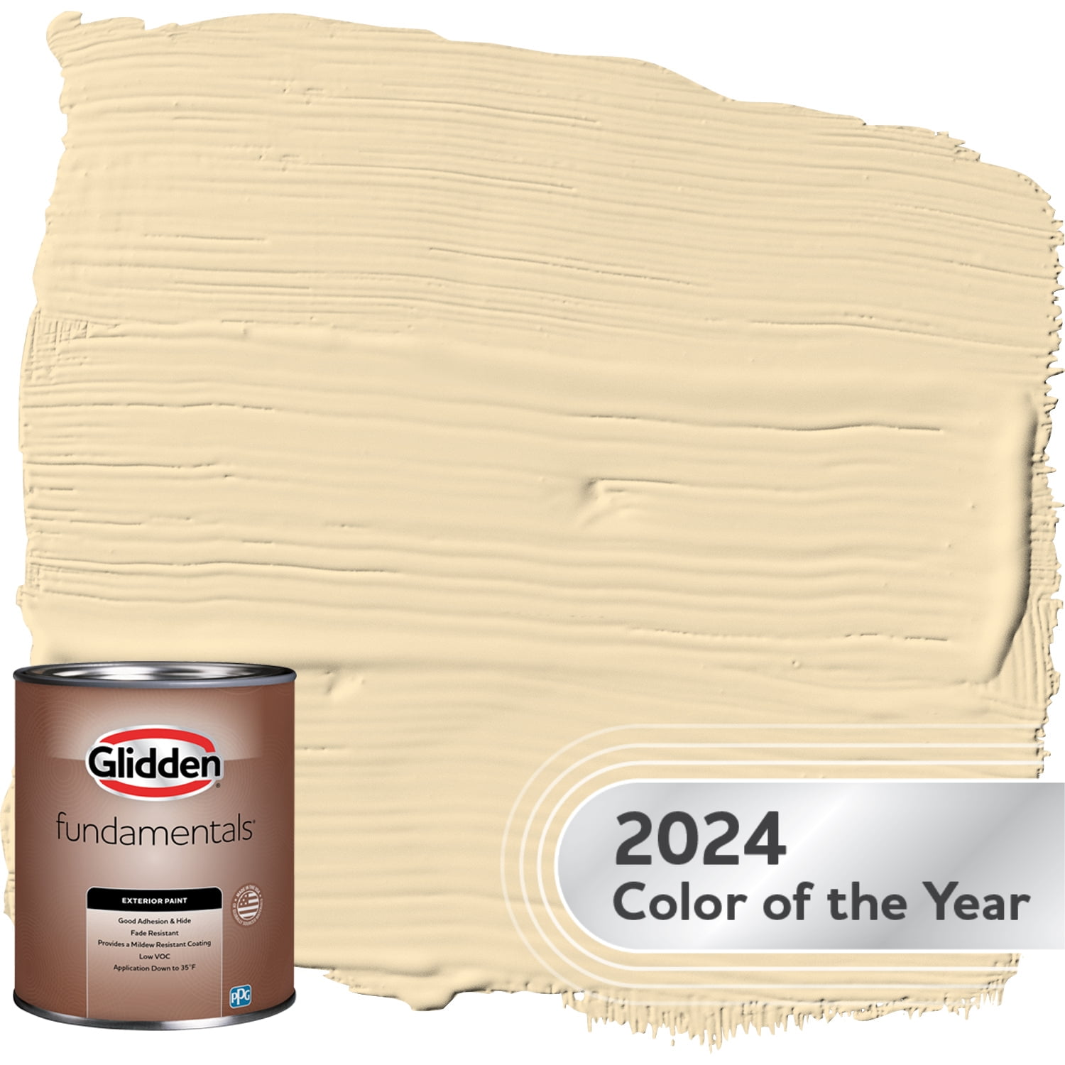 Glidden Fundamentals Exterior Paint Limitless / Yellow, Satin, 1 Quart - Walmart.com