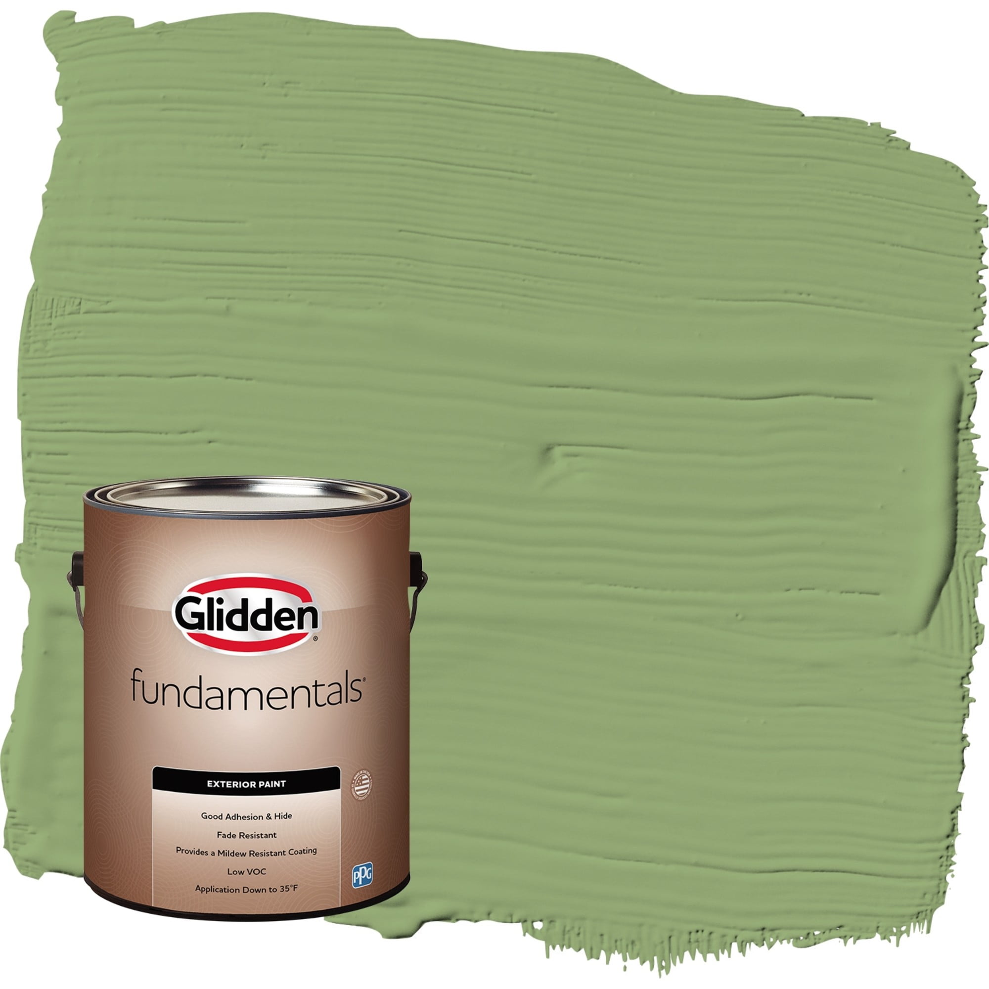 Glidden Fundamentals Luscious Lime / Green Semi-Gloss Exterior Paint, 1 ...