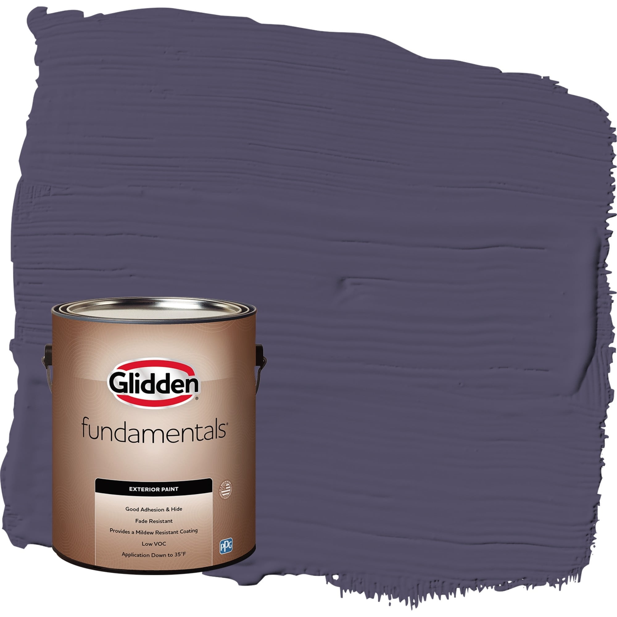 Glidden Fundamentals Magic Spell / Purple Satin Exterior Paint, 1 ...
