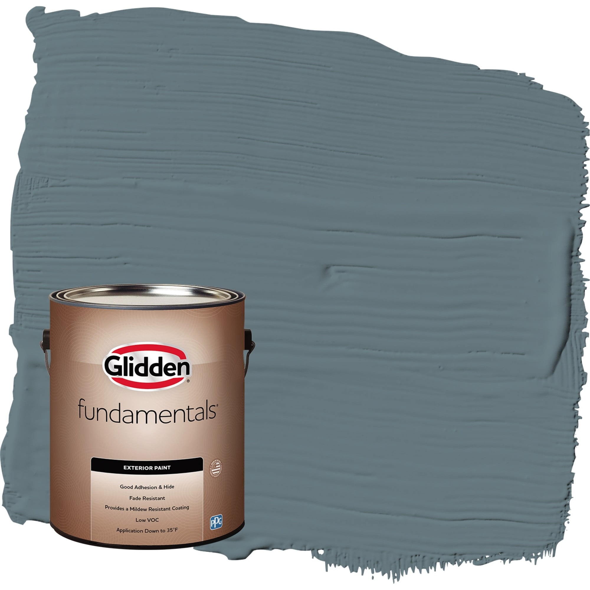 Glidden Fundamentals Night Rendezvous / Blue Semi-Gloss Exterior Paint ...