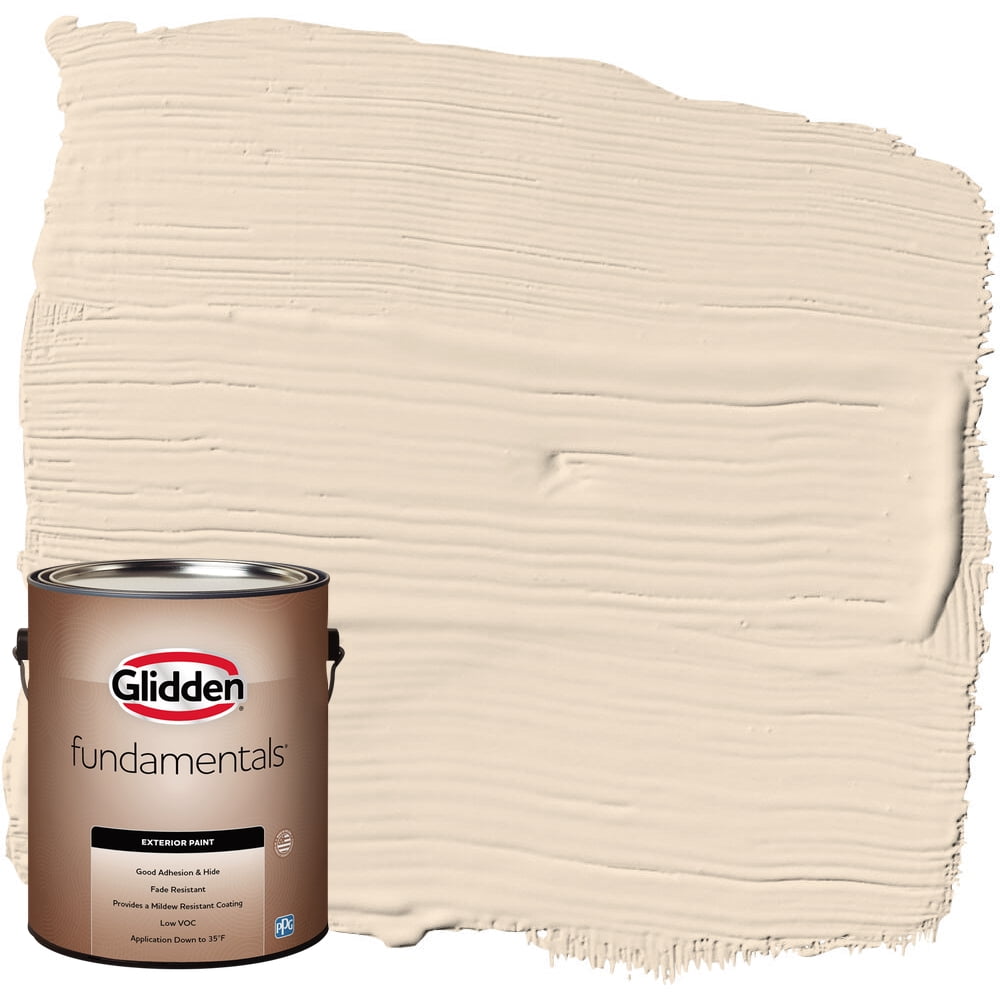 Glidden Fundamentals Exterior Paint Oatmeal Cookie / Beige, Satin, 1 ...