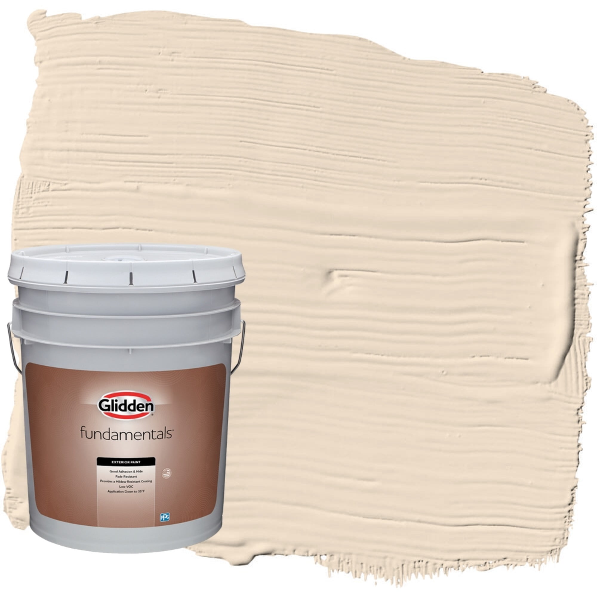 Glidden Fundamentals 5 Gallons Oatmeal Cookie / Beige Semi-Gloss ...