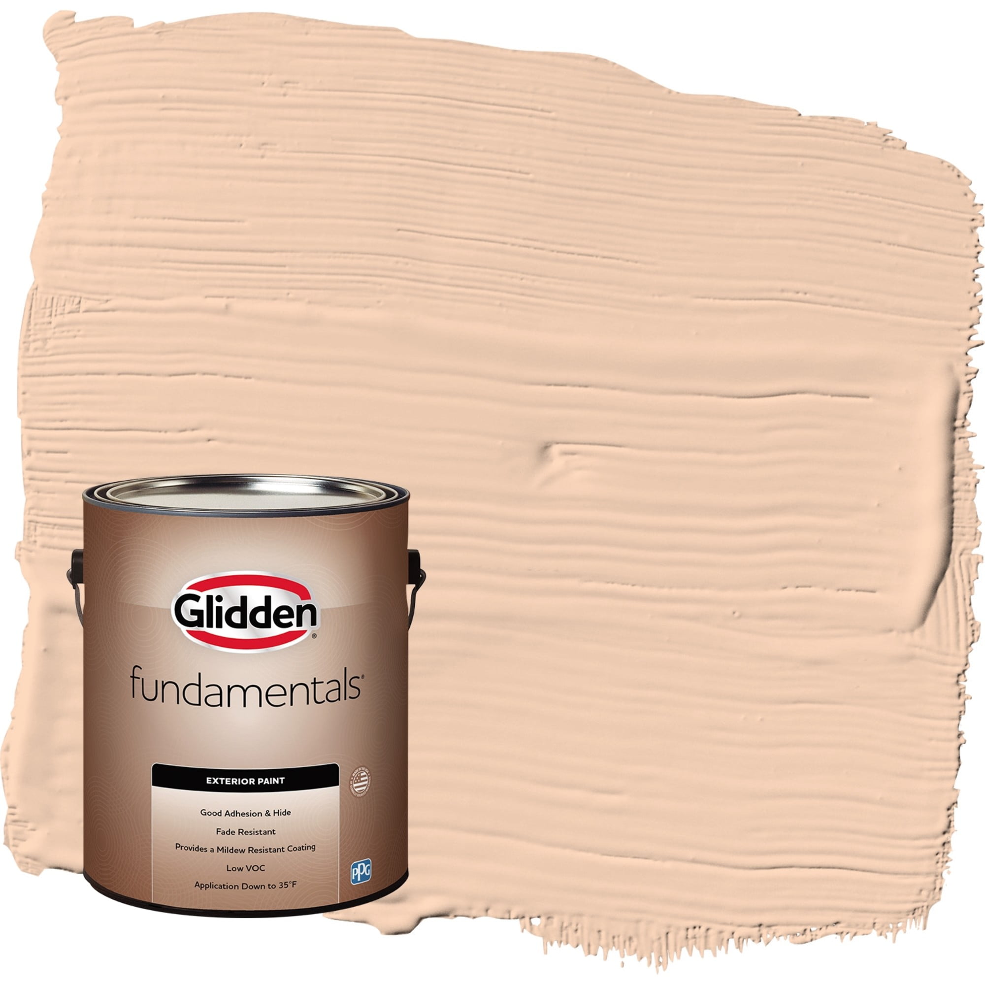 Glidden Fundamentals Peach Darling / Orange Flat Exterior Paint, 1 ...