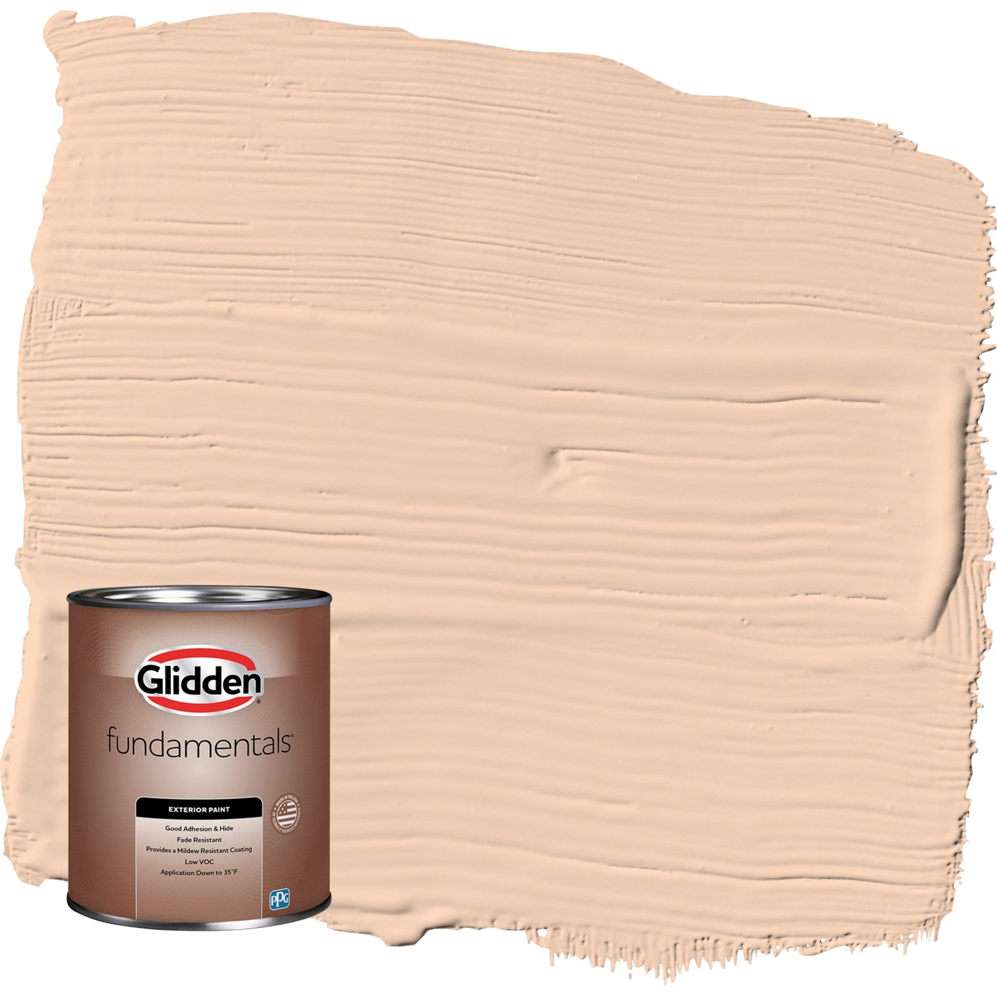 Glidden Fundamentals Peach Darling / Orange Semi-Gloss Exterior Paint ...