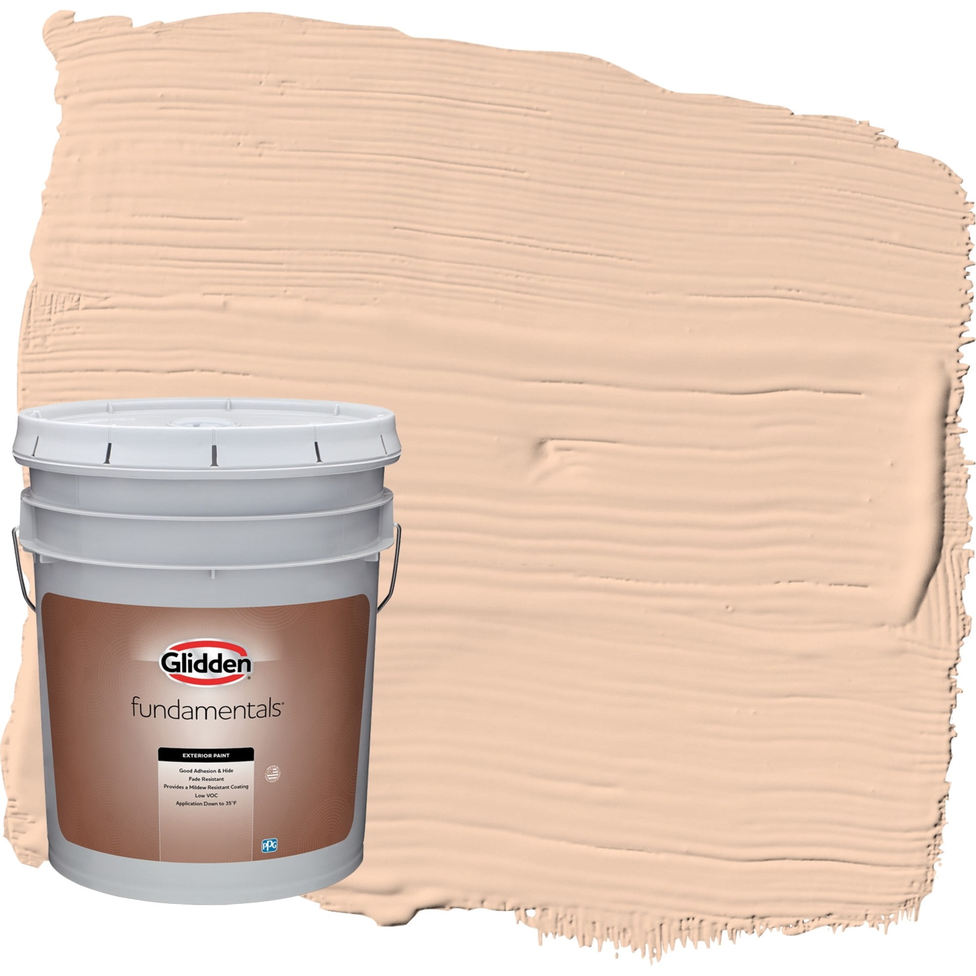 Glidden Fundamentals Exterior Paint Peach Darling / Orange, Semi Gloss ...