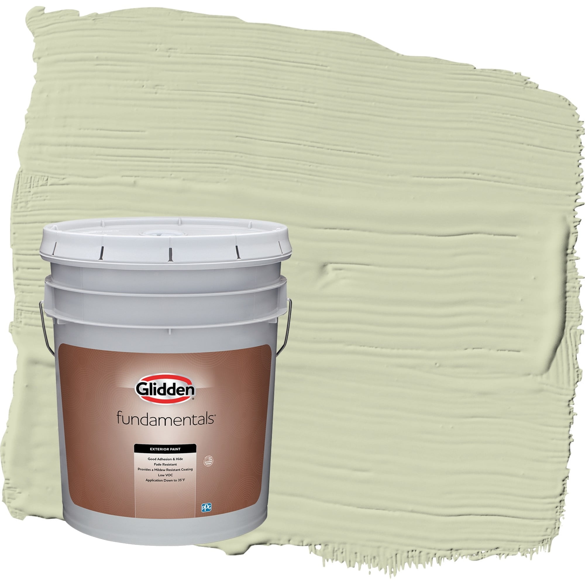 Glidden Fundamentals Pickling Spice / Green Satin Exterior Paint, 5 ...