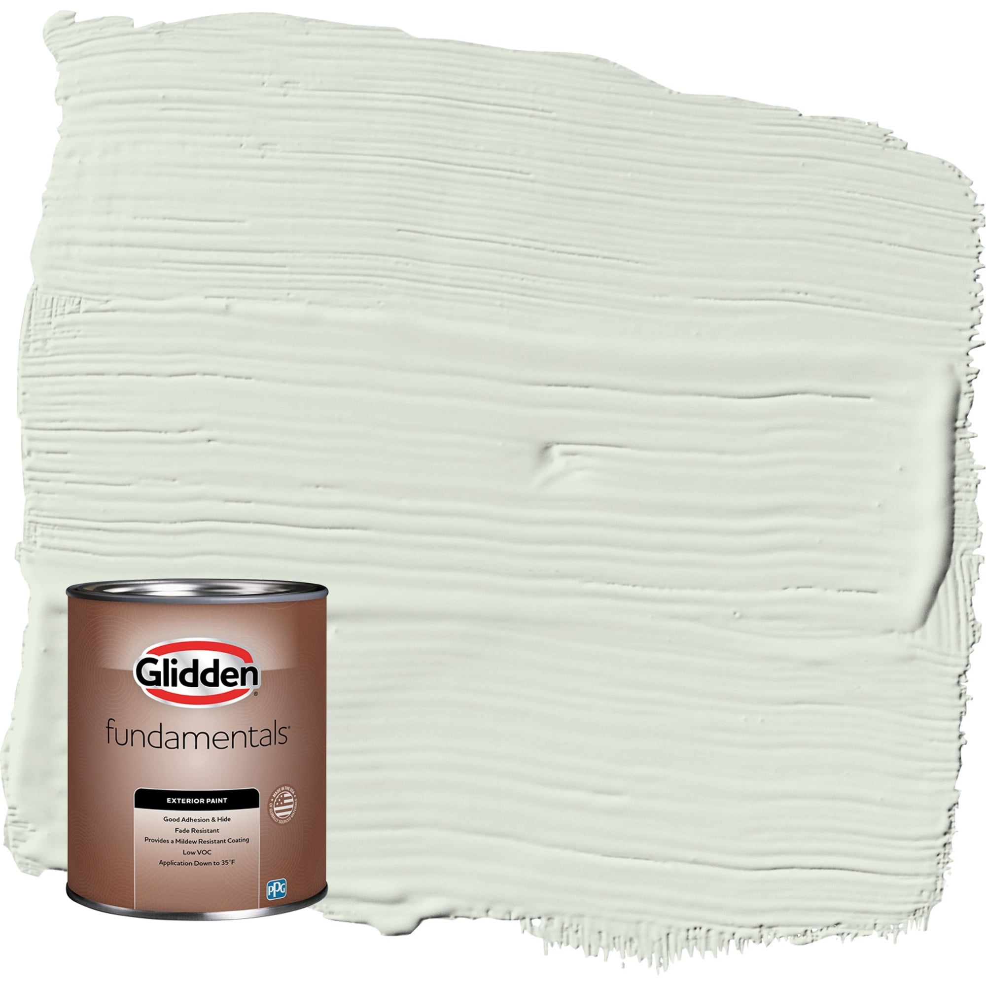 Glidden Fundamentals Salty Breeze / Green Semi-Gloss Exterior Paint, 1 ...