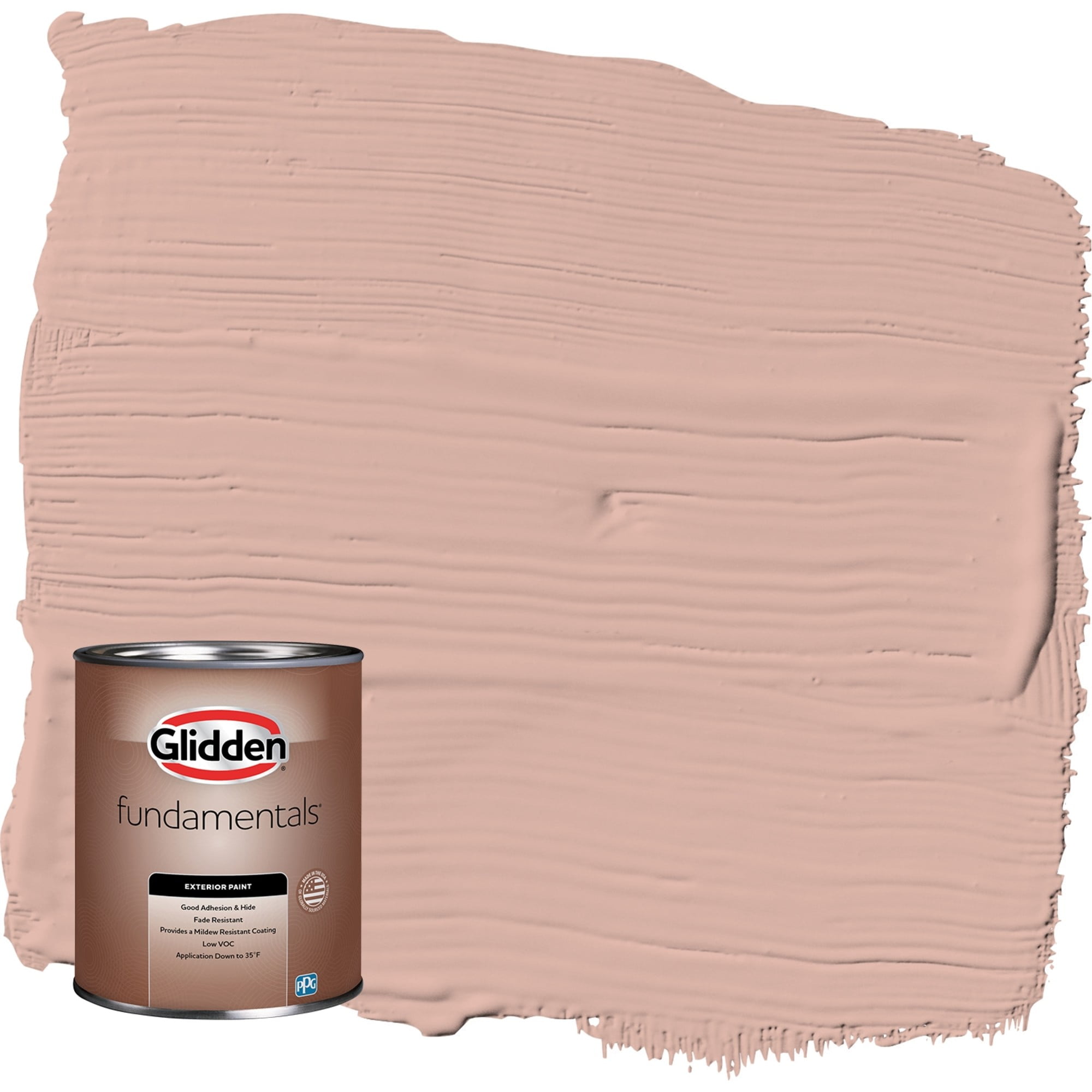 Glidden Fundamentals Sandpaper / Orange Satin Exterior Paint, 1 Quart ...