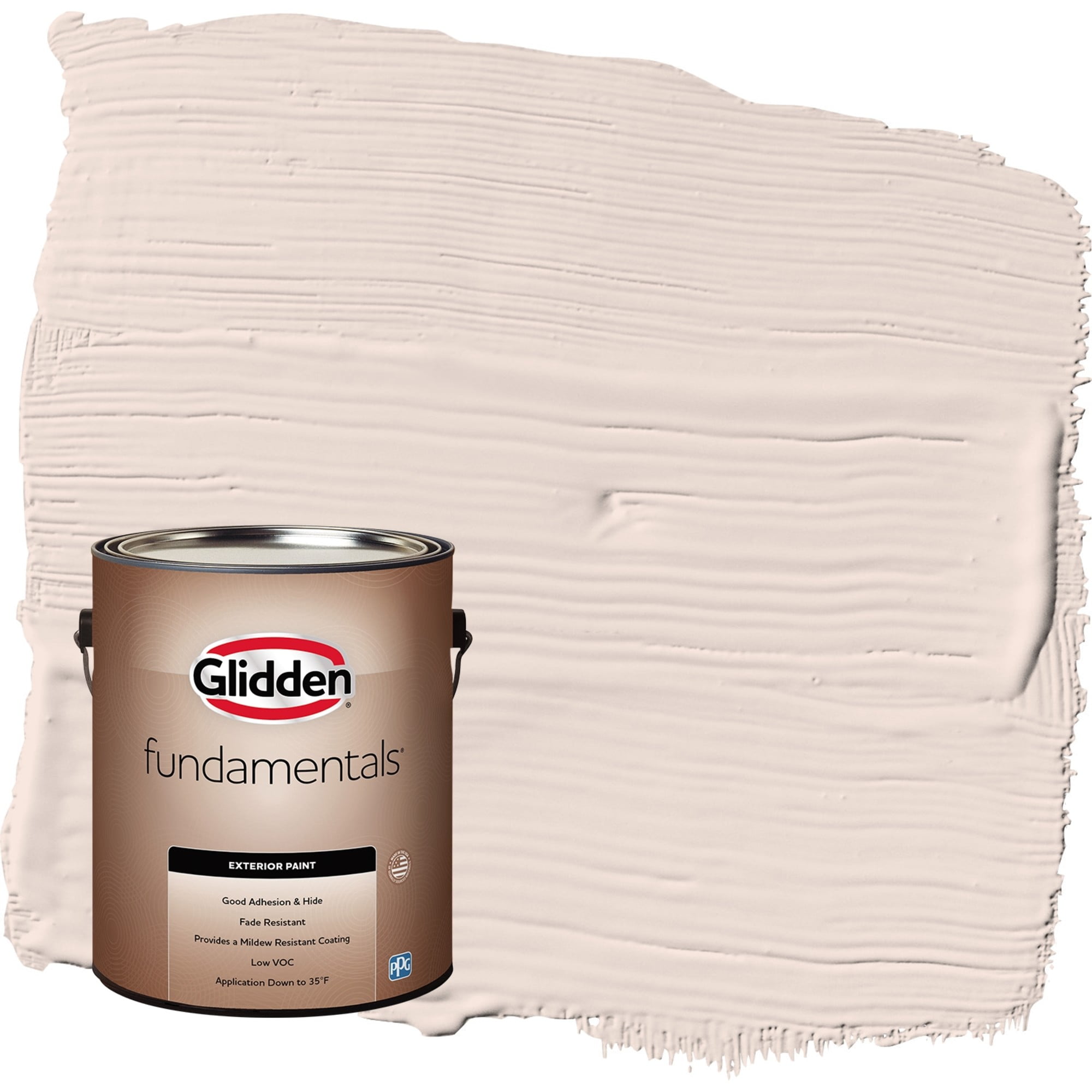 Glidden Fundamentals Sandy Beach / Orange Semi-Gloss Exterior Paint, 1 ...
