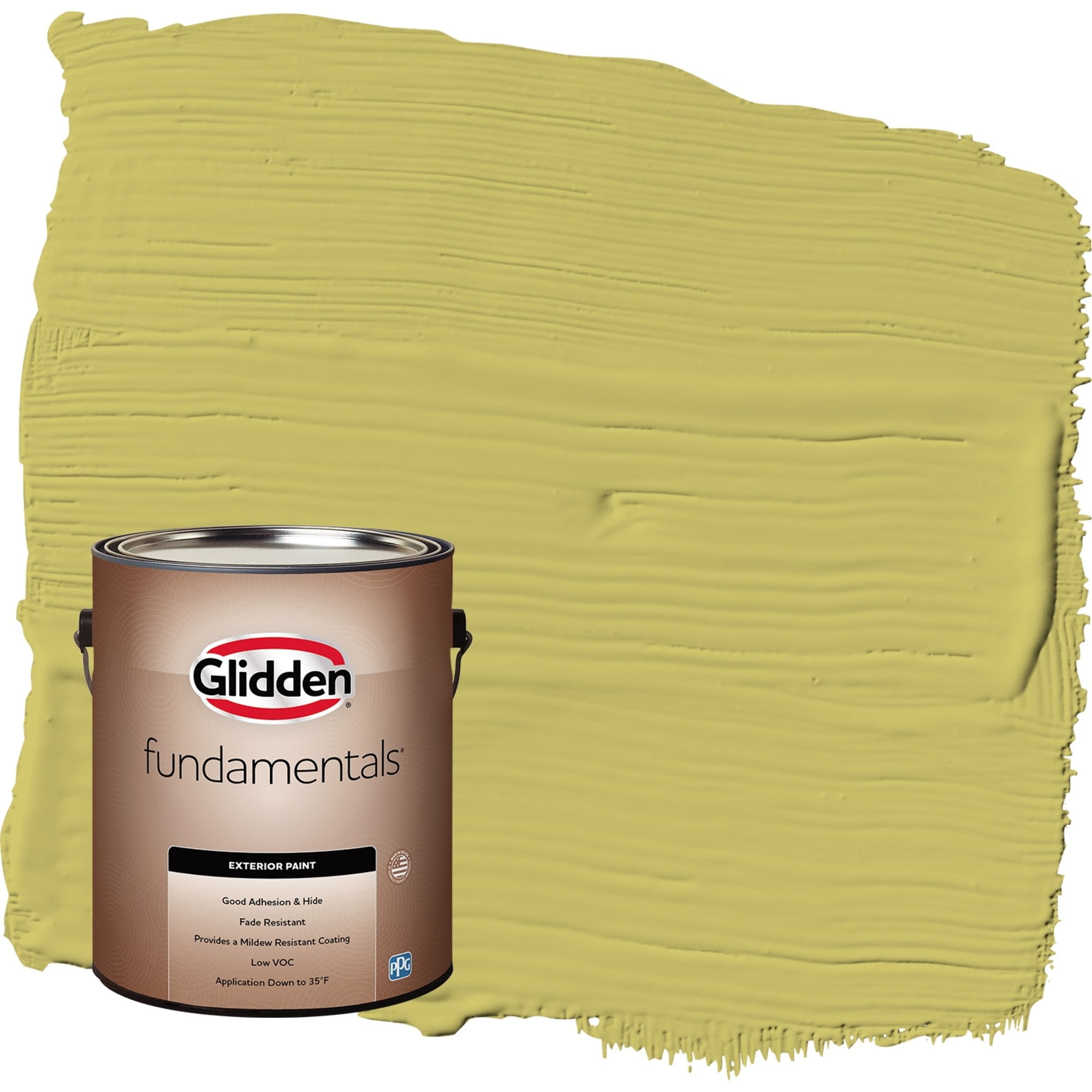 Glidden Fundamentals Secret Safari / Green Flat Exterior Paint, 1 ...