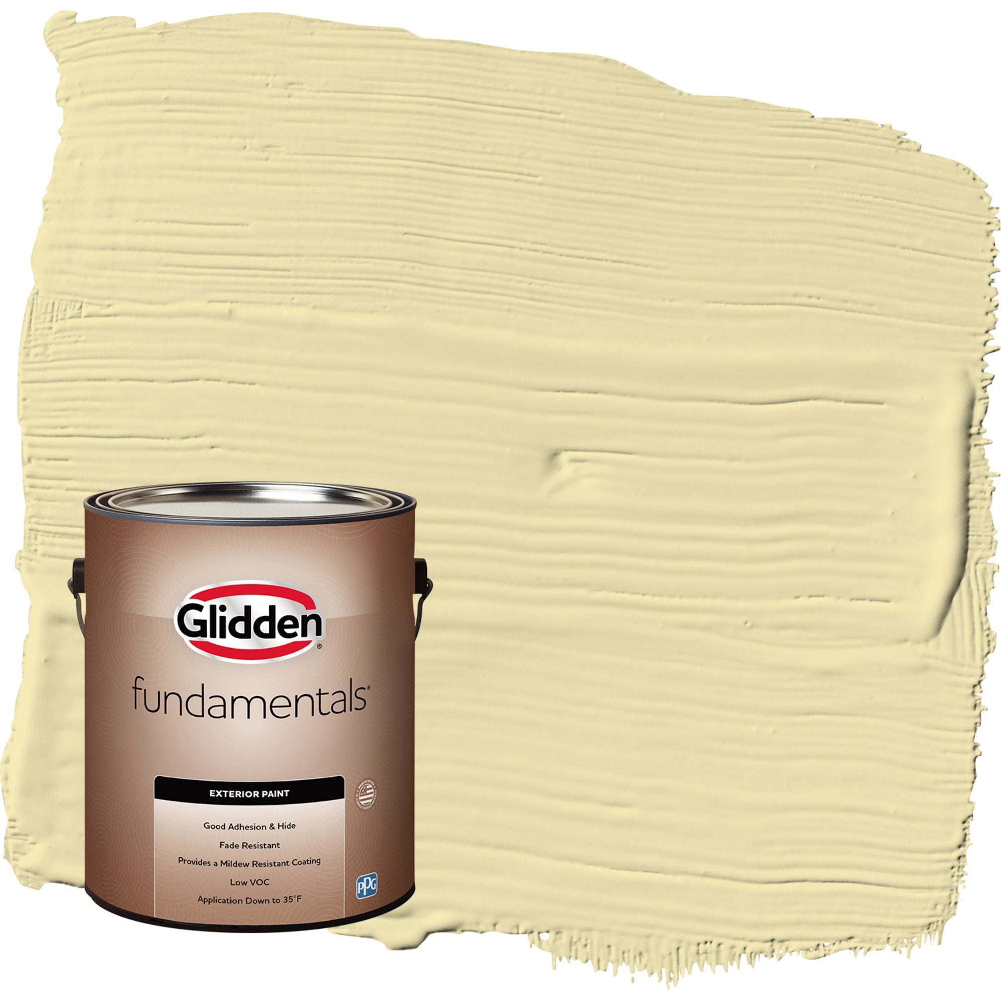 Glidden Fundamentals Star Bright / Green Flat Exterior Paint, 1 Gallon ...