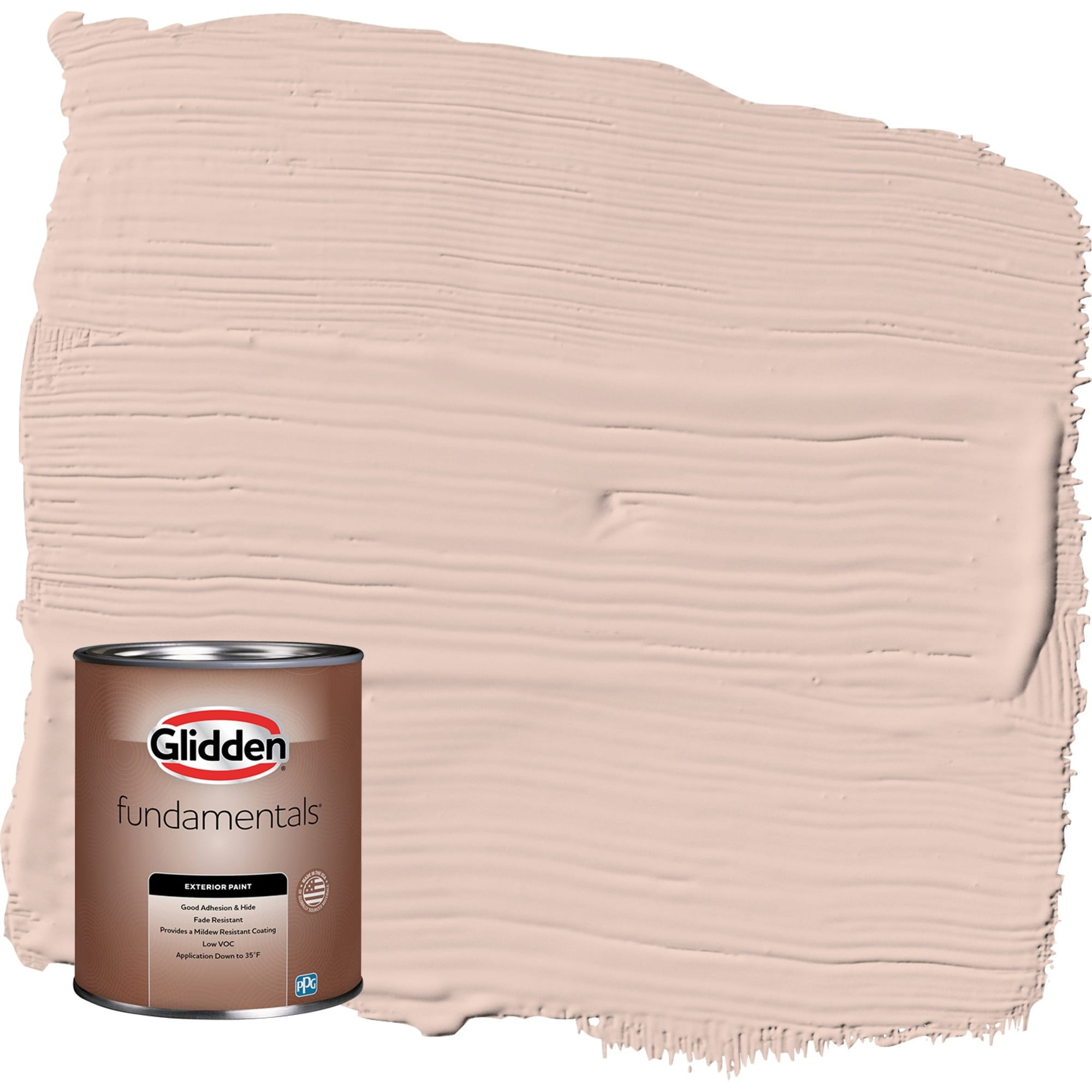 Glidden Fundamentals Sultan Sand / Orange Satin Exterior Paint, 1 Quart ...