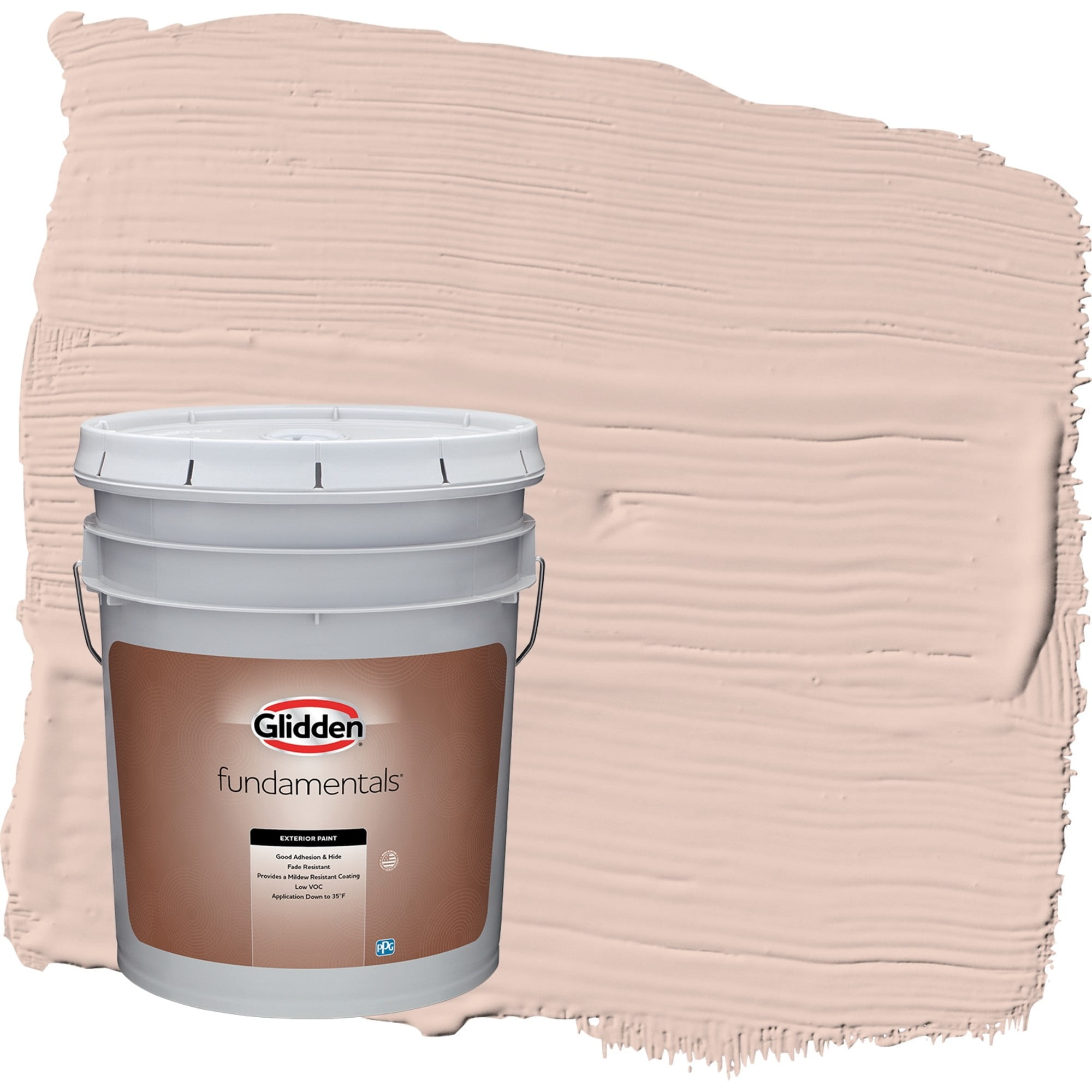 Glidden Fundamentals Sultan Sand / Orange Satin Exterior Paint, 5 ...