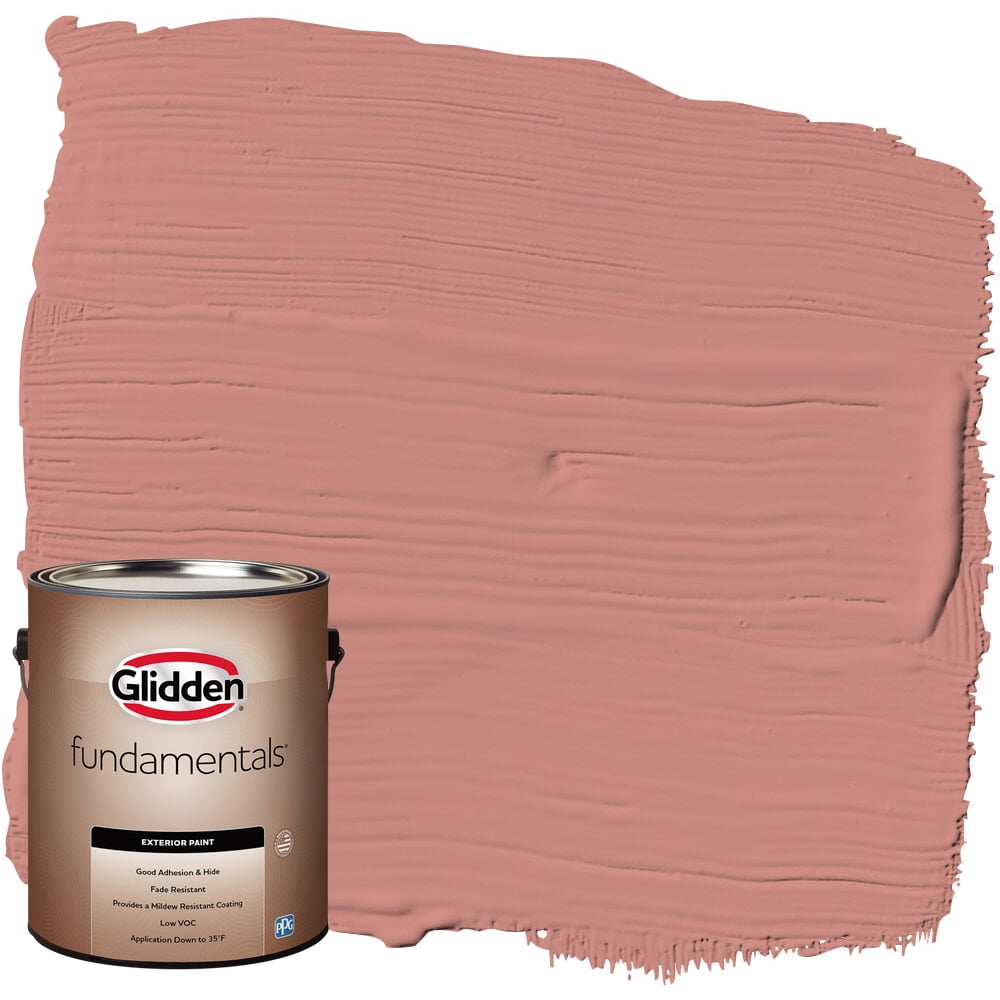 Glidden Fundamentals Exterior Paint Sunstone / Orange, Flat, 1 Gallon ...
