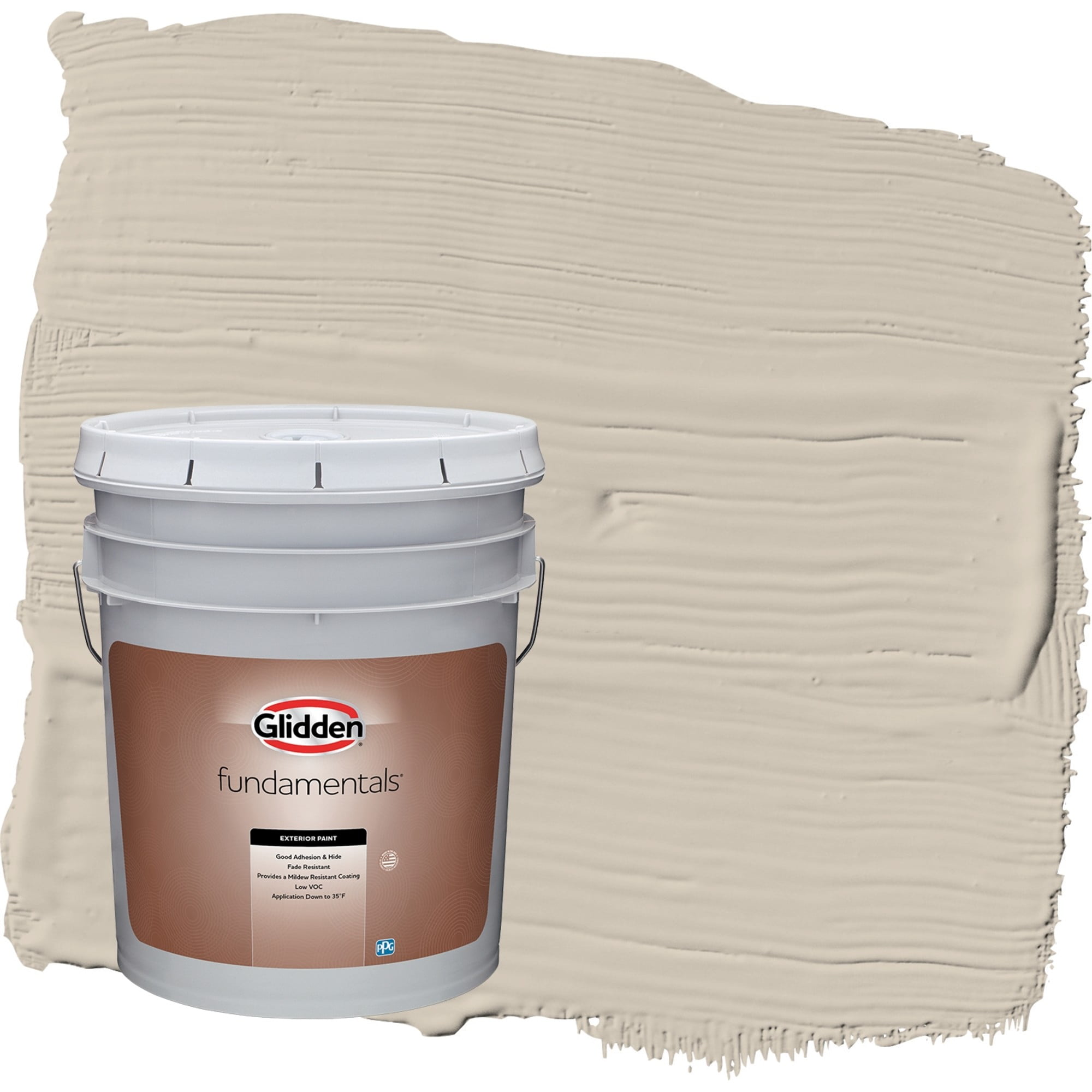 Glidden Fundamentals Synchronicity / Gray Satin Exterior Paint, 5 ...