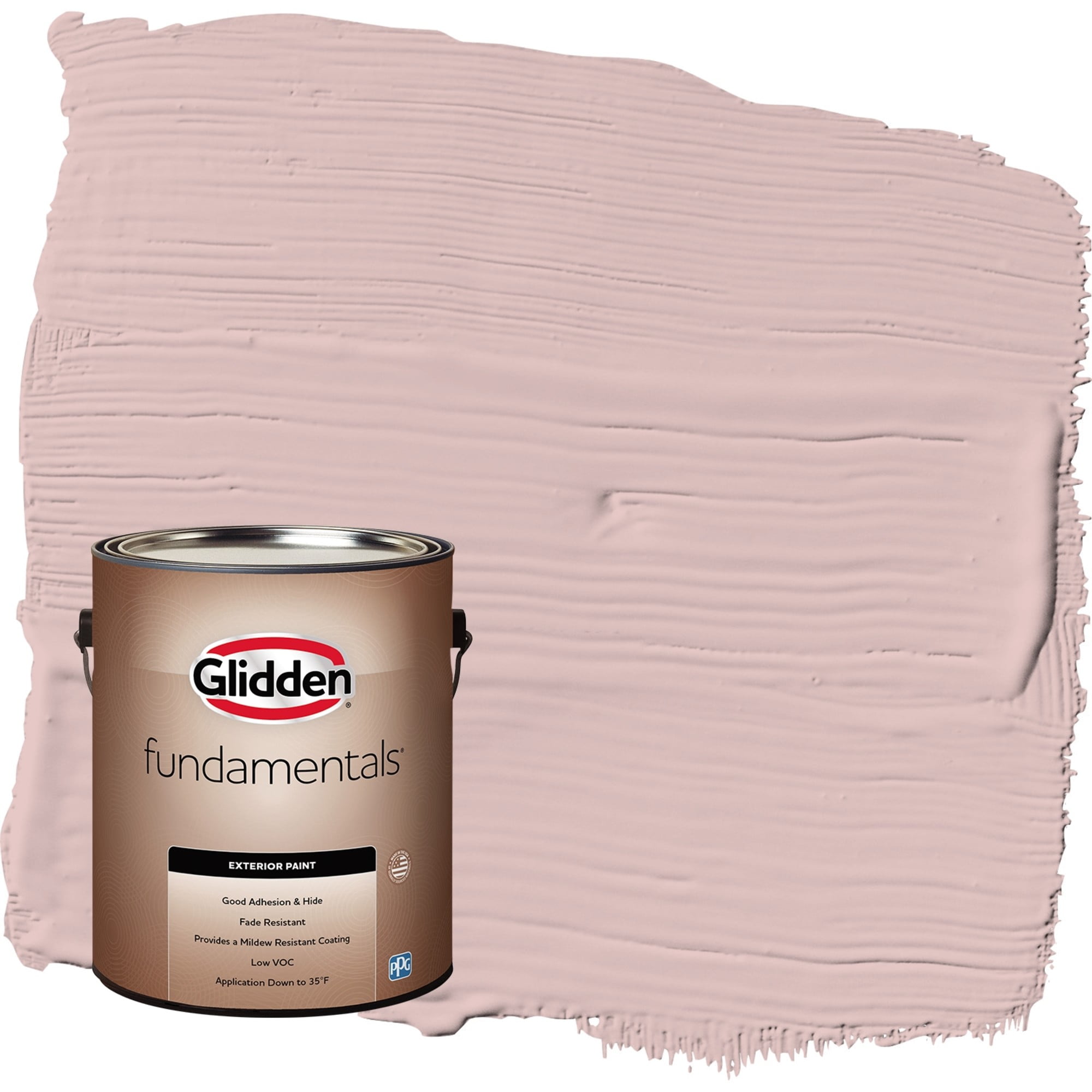 Glidden Fundamentals Tea Time / Pink Flat Exterior Paint, 1 Gallon ...